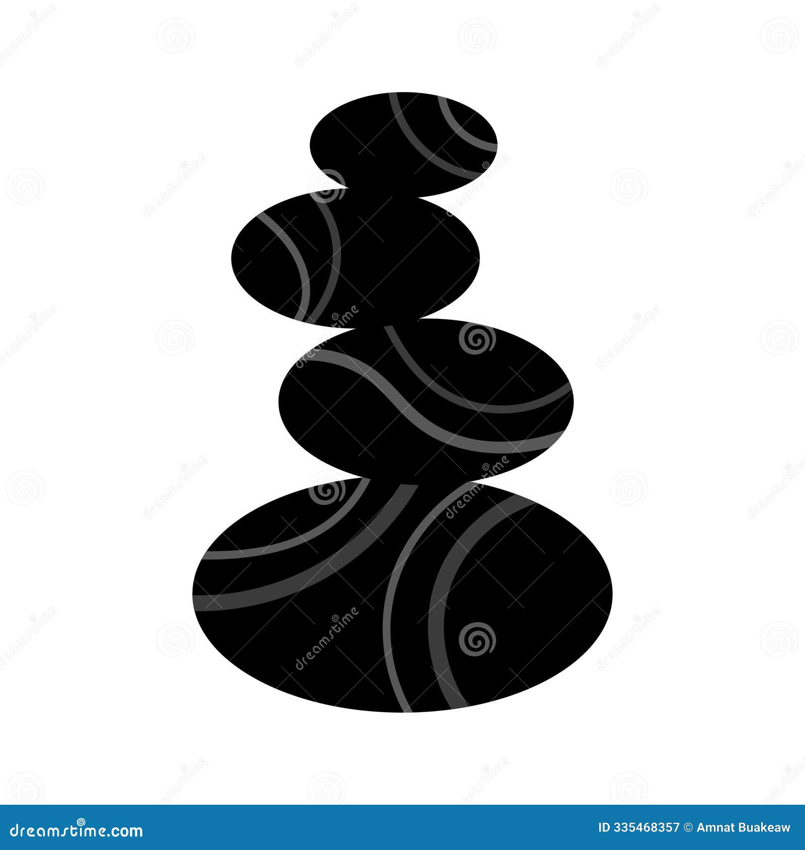 Spa Stones Icon, Balance Logo, Relaxation Symbol Stock Vector ...