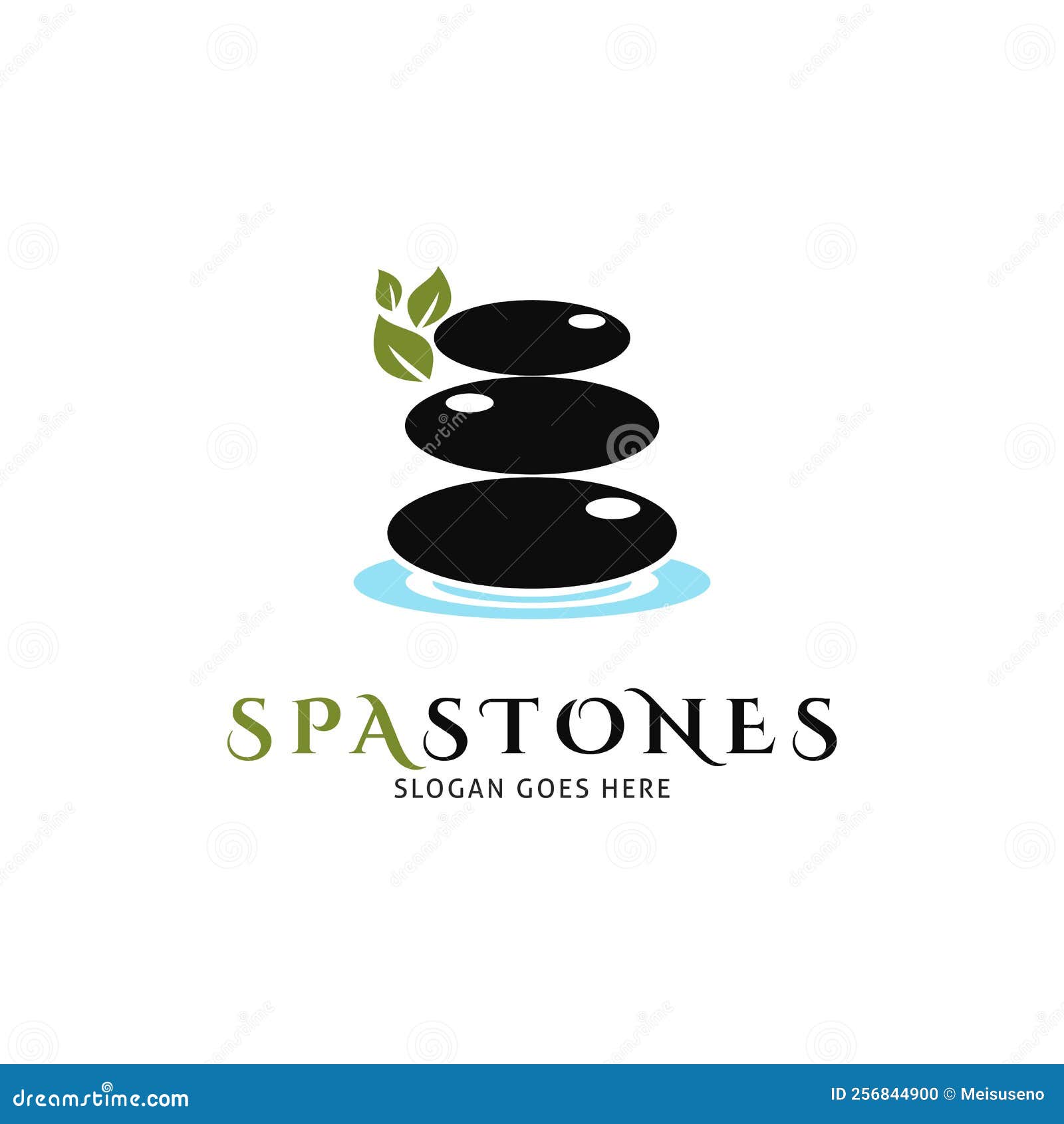 Spa Stones Icon Vector Logo Template Illustration Design Stock Vector ...