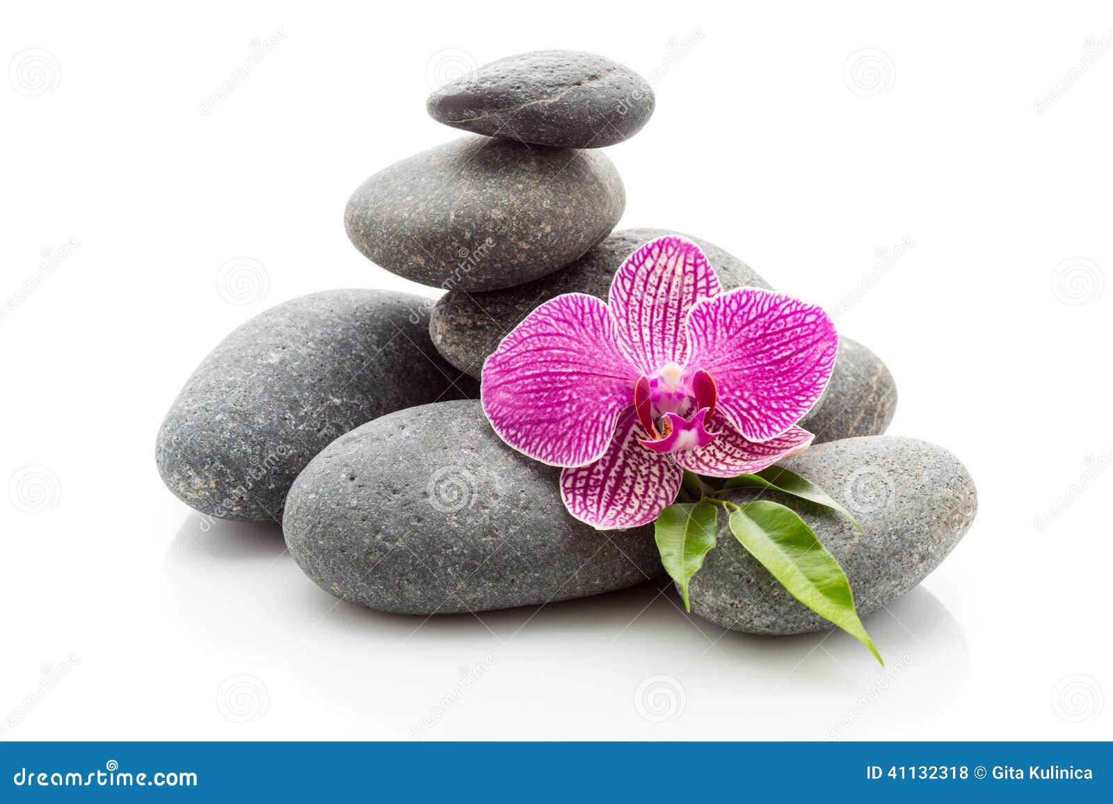 Spa stones stock photo. Image of concepts, green, therapy - 41132318