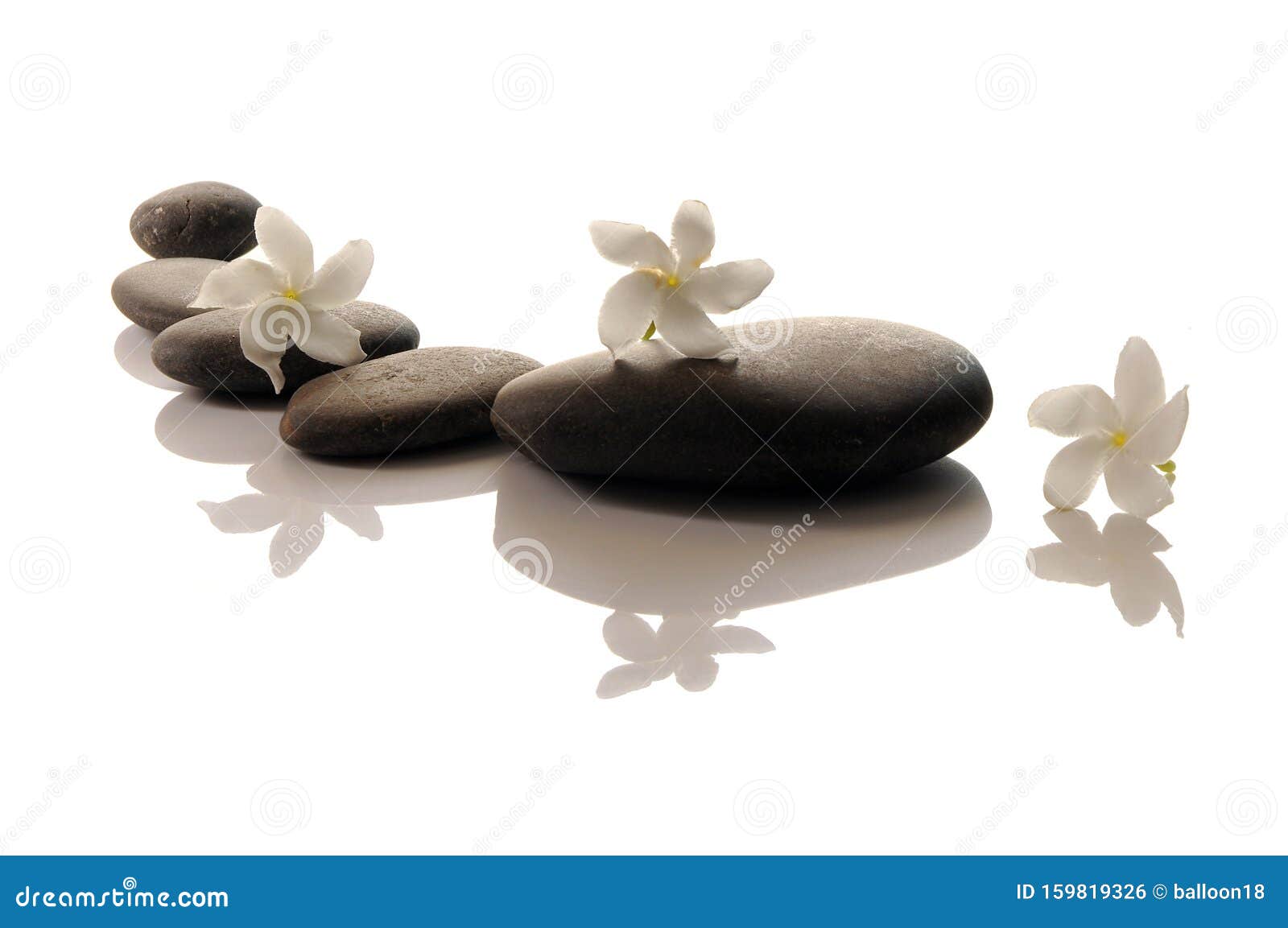 Spa stones path stock photo. Image of brown, beauty - 159819326