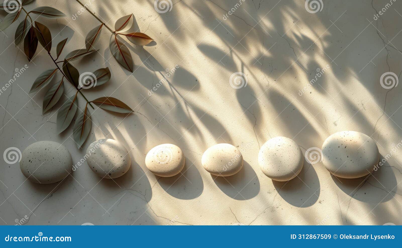 Spa Stones are Placed, Stacked Symmetrically Stock Illustration ...