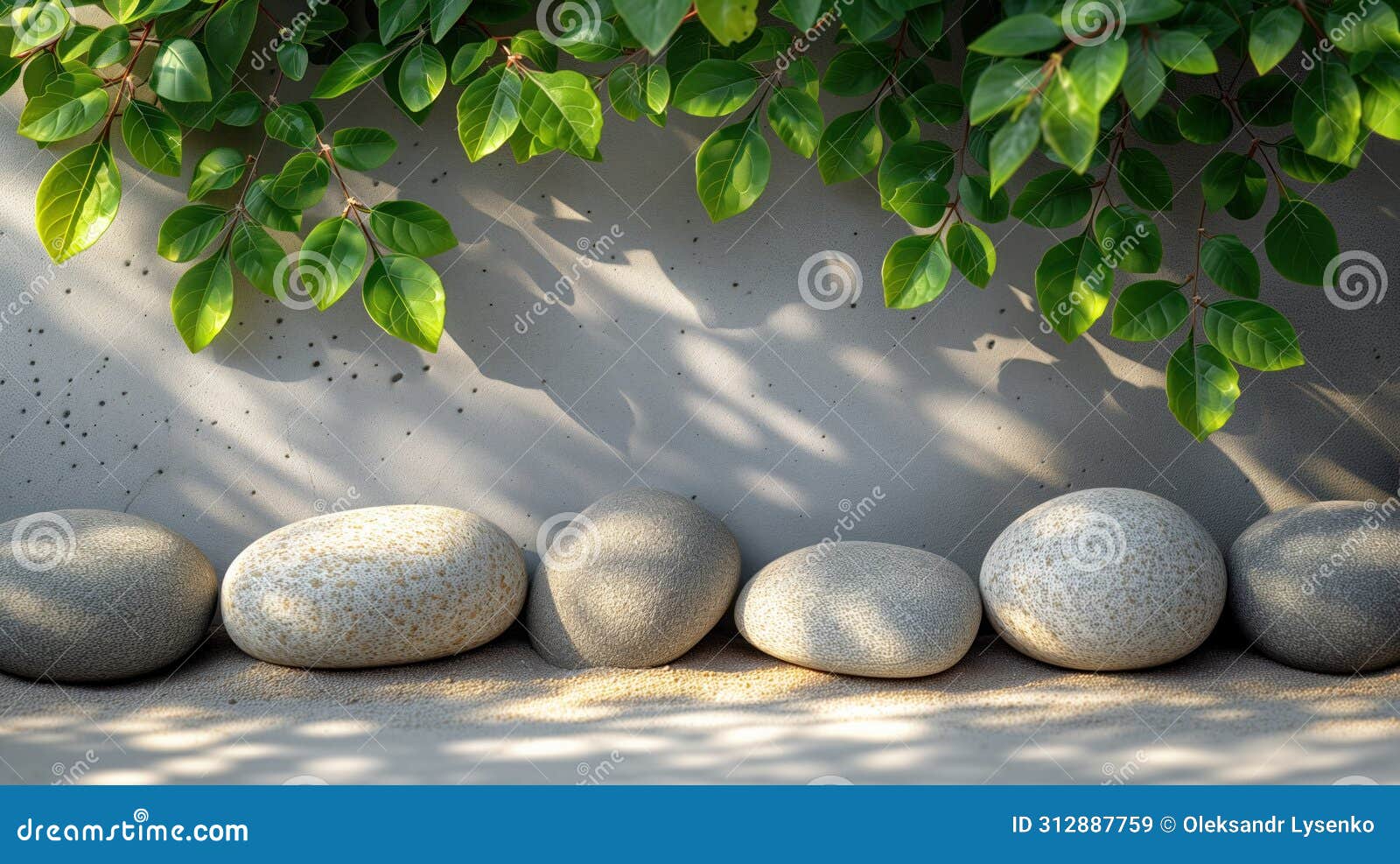 Spa Stones are Placed, Stacked Symmetrically Stock Illustration ...
