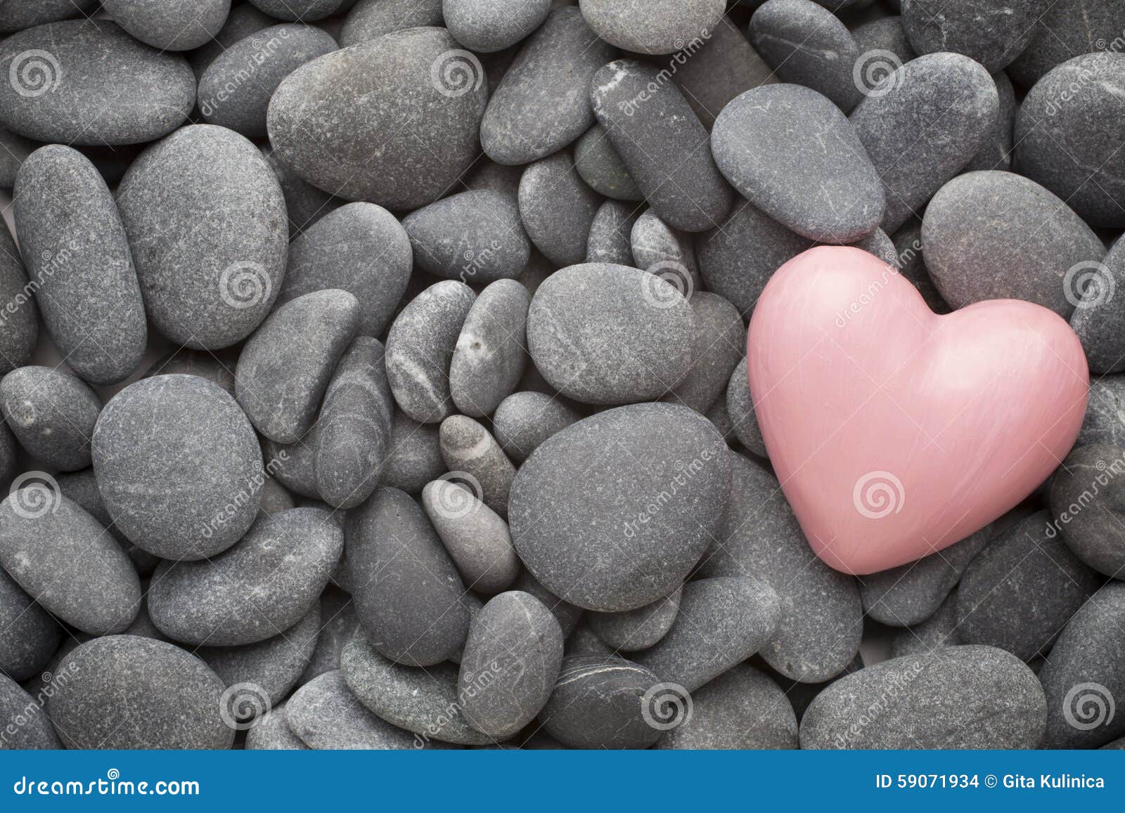 Spa stones. stock photo. Image of stone, heart, object - 59071934
