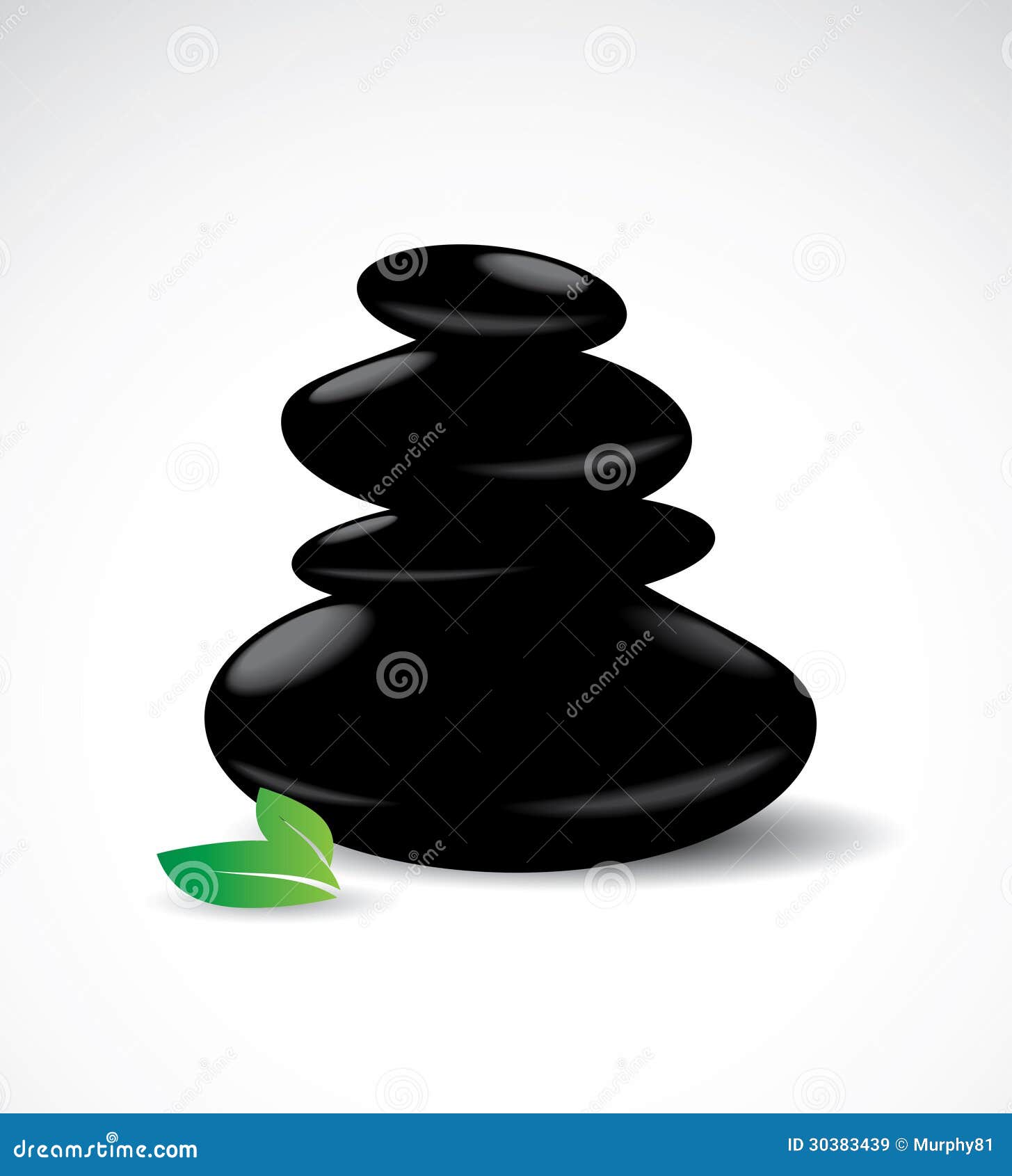 Spa stones stock vector. Illustration of green, healthcare - 30383439