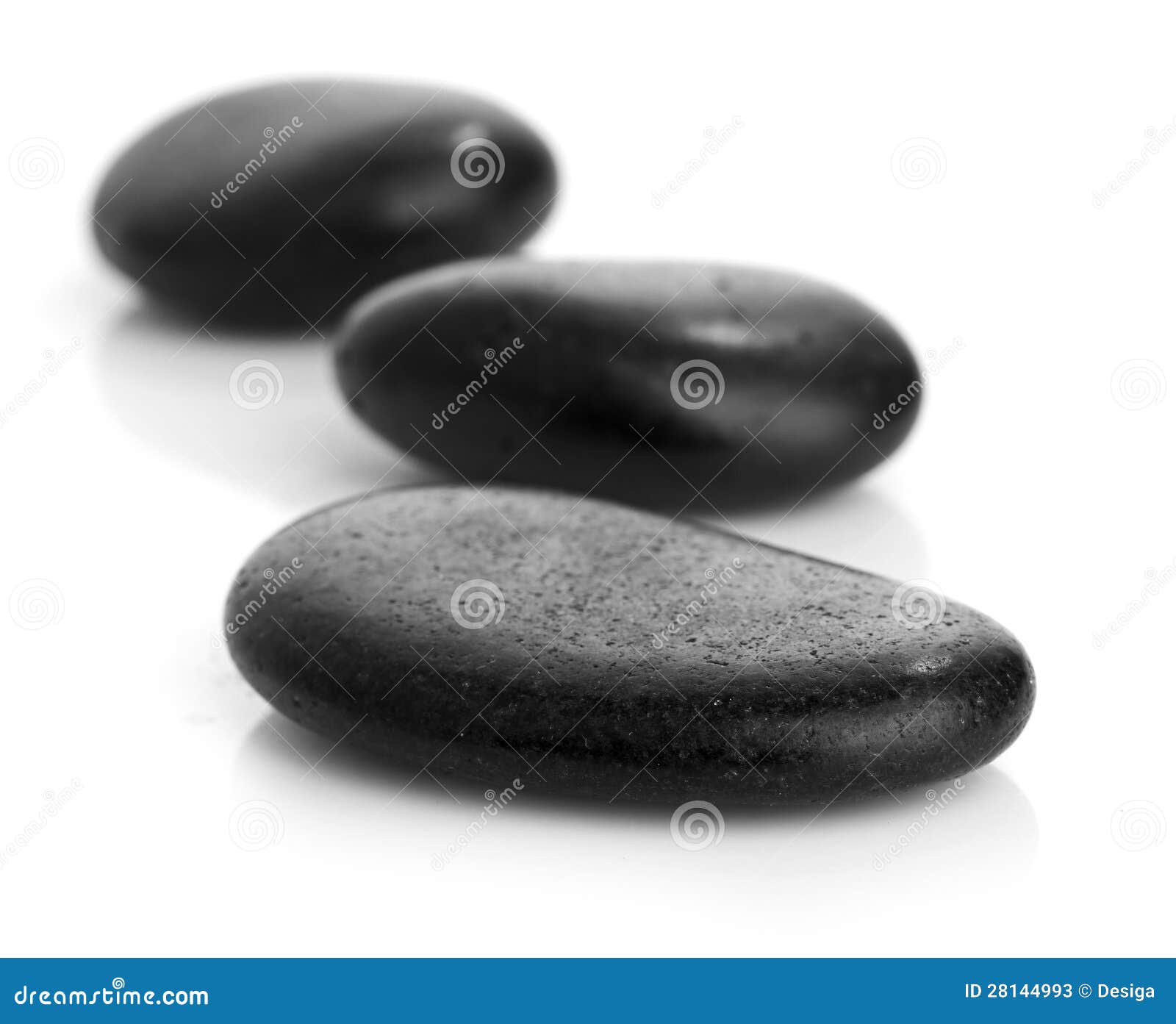 Spa Stones on White Background Stock Image - Image of relaxation ...
