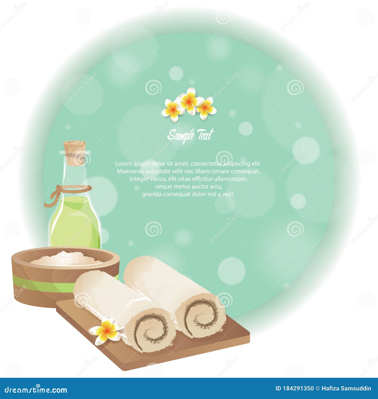 Spa Themed Template. Vector Illustration Decorative Background Design ...
