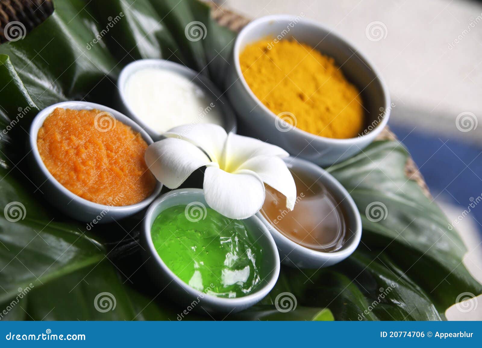 Spa tray stock photo. Image of flower, petals, mask, scrub - 20774706