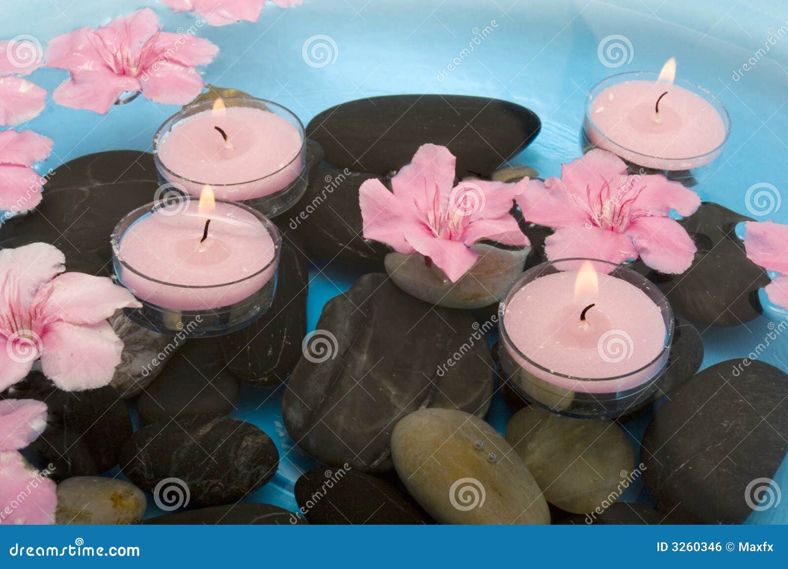 Spa Treatment with Flowers and Stock Photo - Image of burn, retreat ...