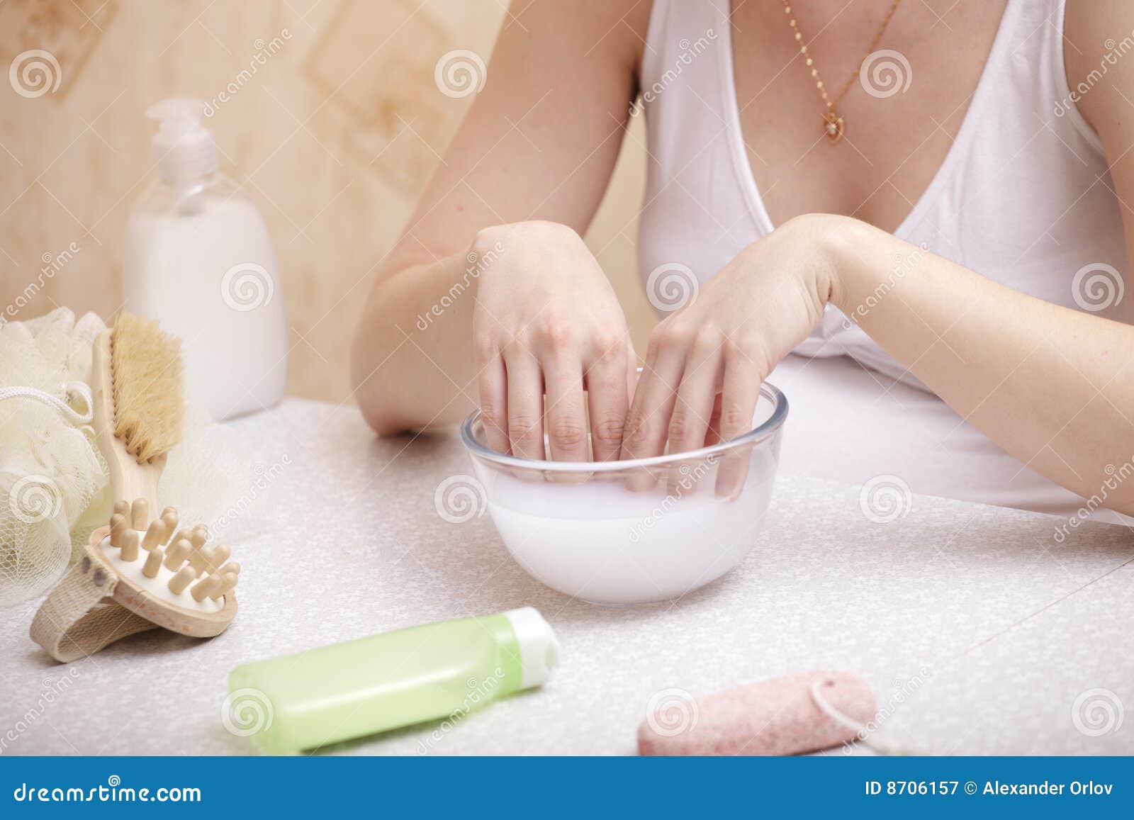 Spa treatment for hand stock image. Image of healthy, relax - 8706157