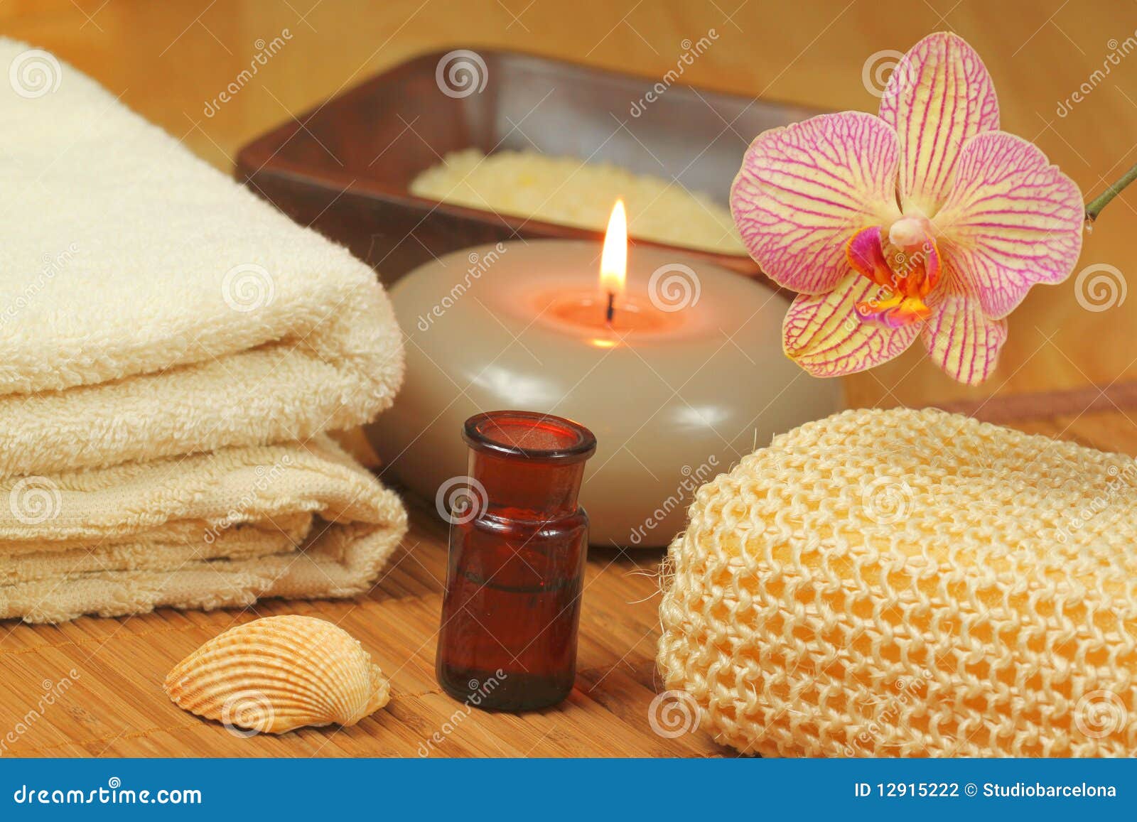 Spa treatment with orchid stock photo. Image of health - 12915222