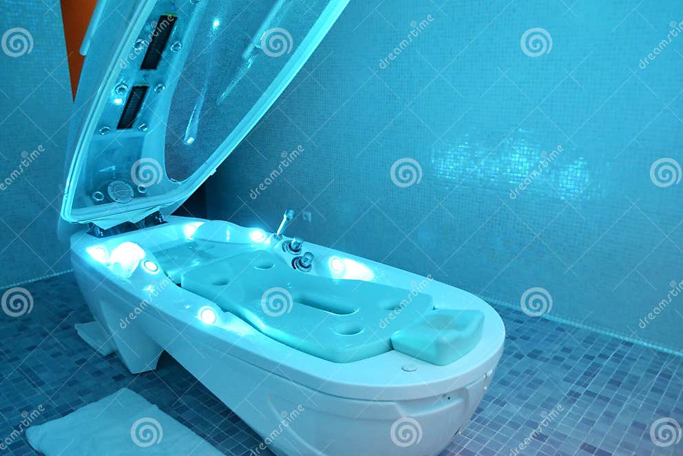 Spa Treatment Vichy Shower Massage Cabin Stock Image Image Of Bodycare Indoor 53696923