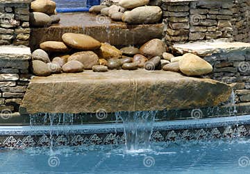 SPA Waterfall Feature stock photo. Image of edge, lifestyle - 2386950