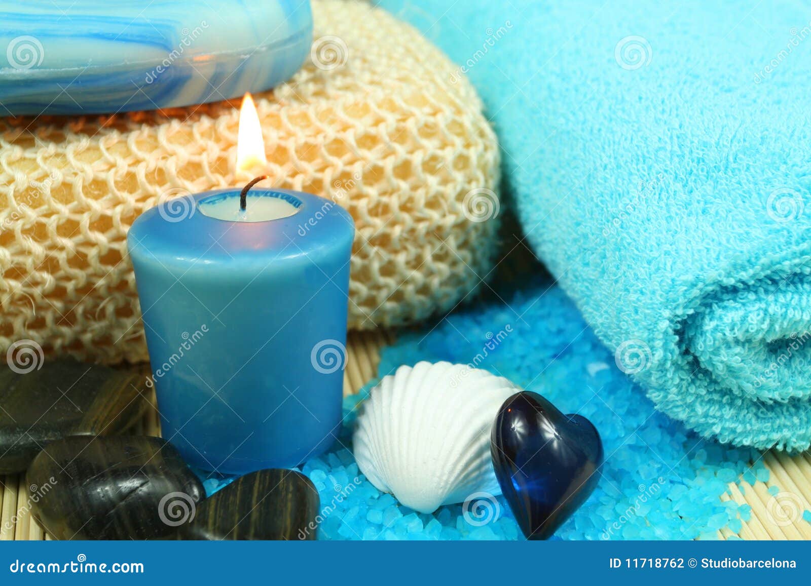 Spa and wellness in blue stock photo. Image of resort - 11718762