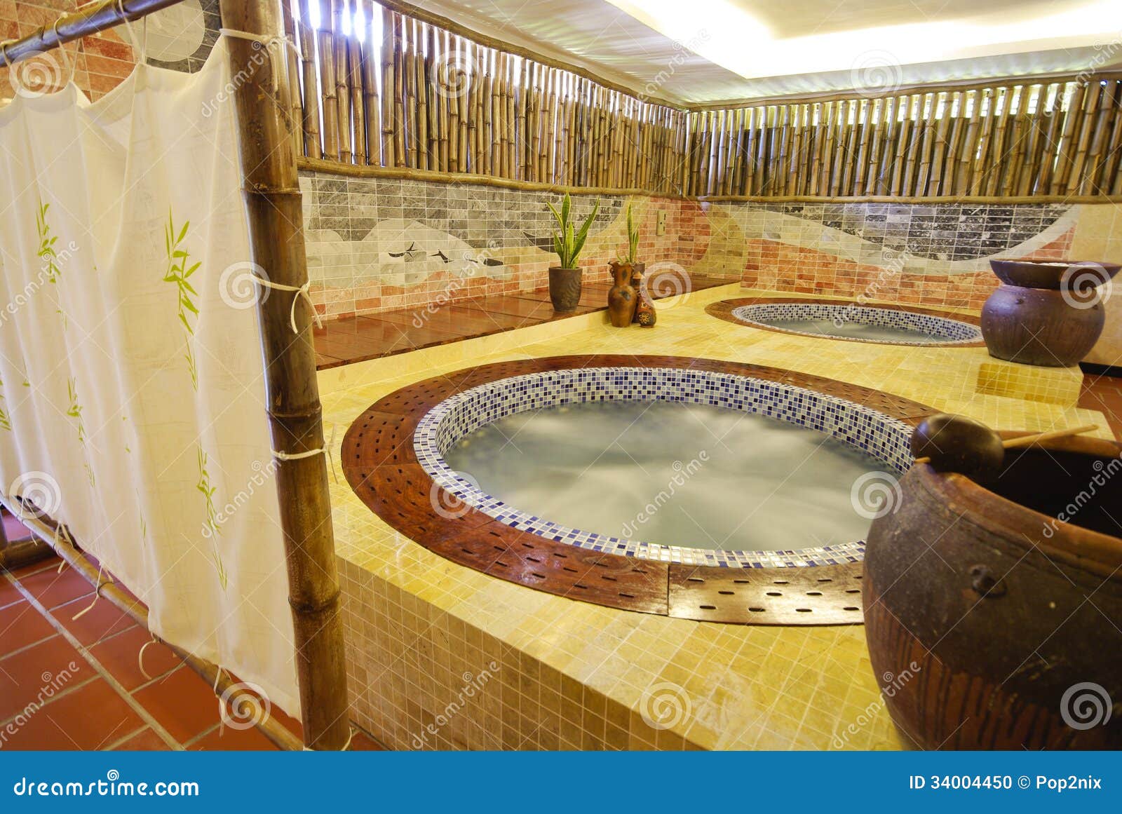 Spa and Wellness Jacuzzi Room Stock Photo - Image of wall, asia: 34004450