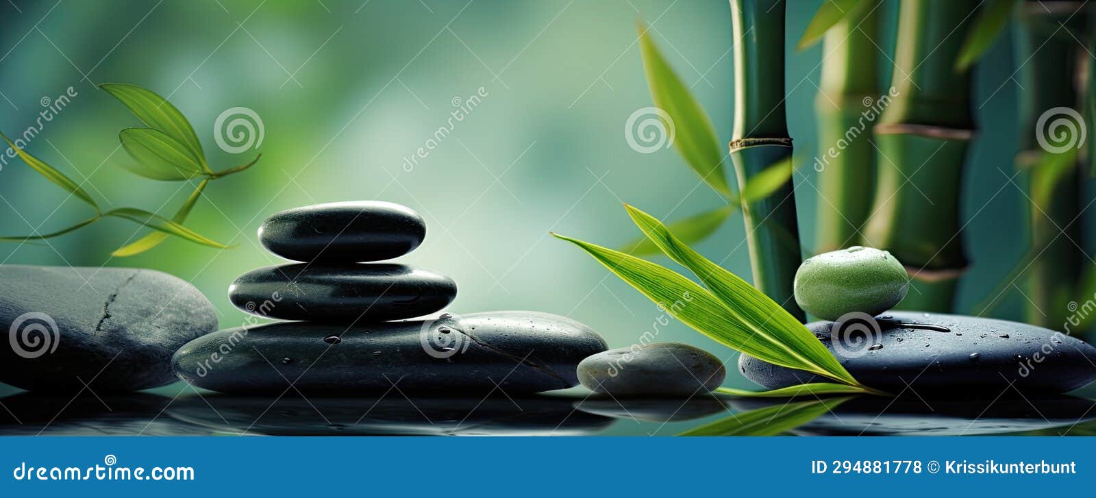 Spa And Wellness Wallpaper With Orchid Flower Stones Royalty-Free Stock ...
