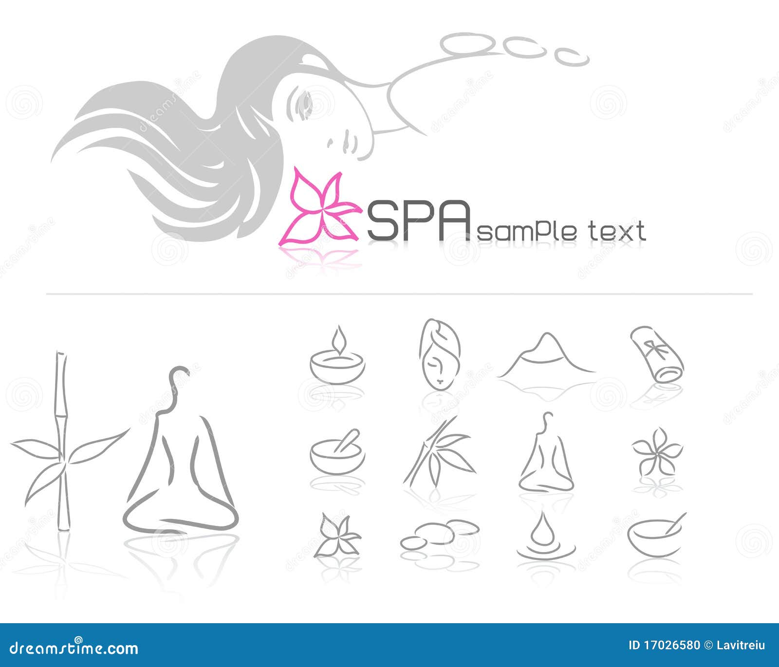 Spa woman stock vector. Illustration of luxury, lying - 17026580