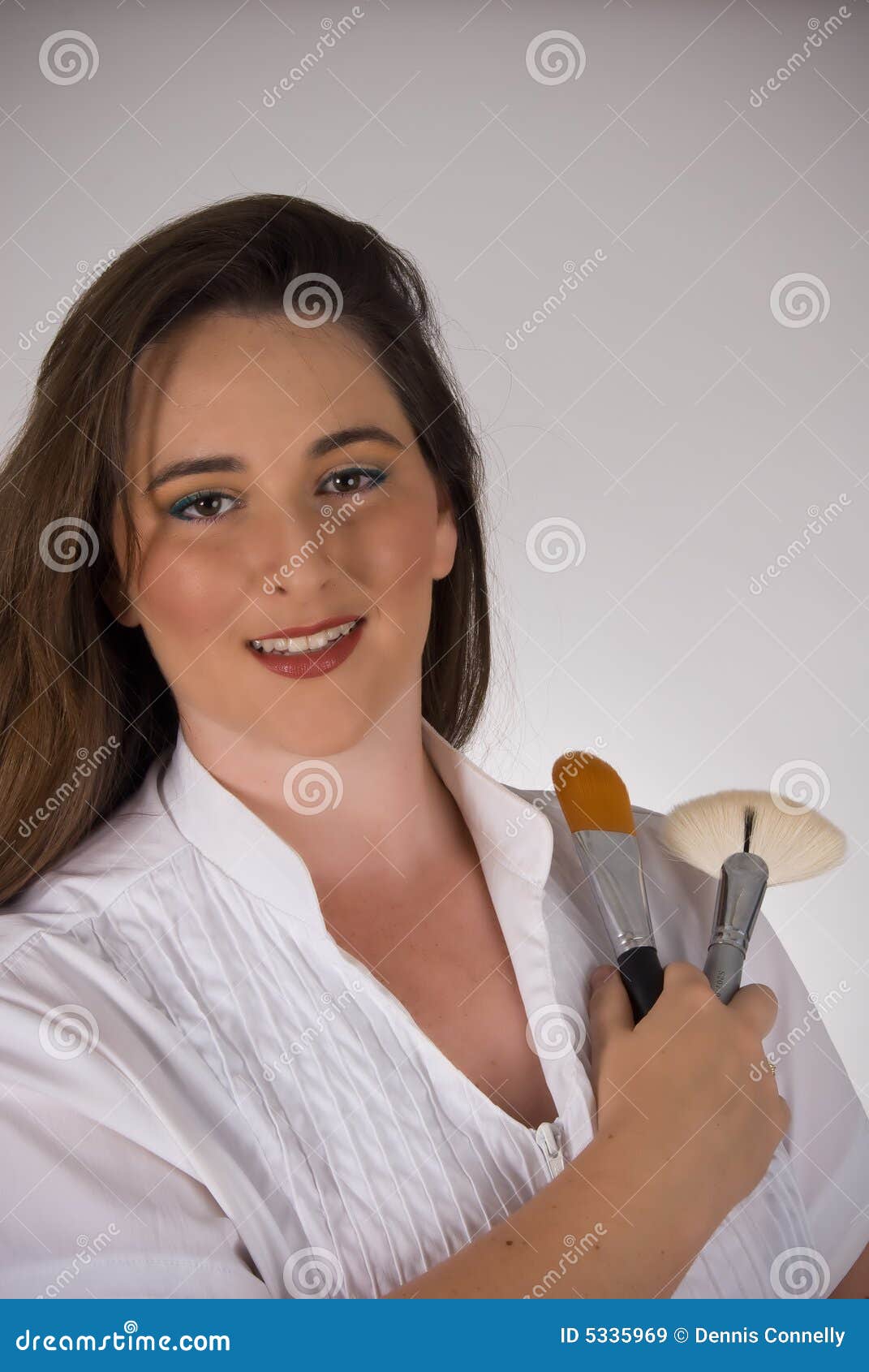 Spa Worker stock image. Image of adult, brush, face, beautician - 5335969