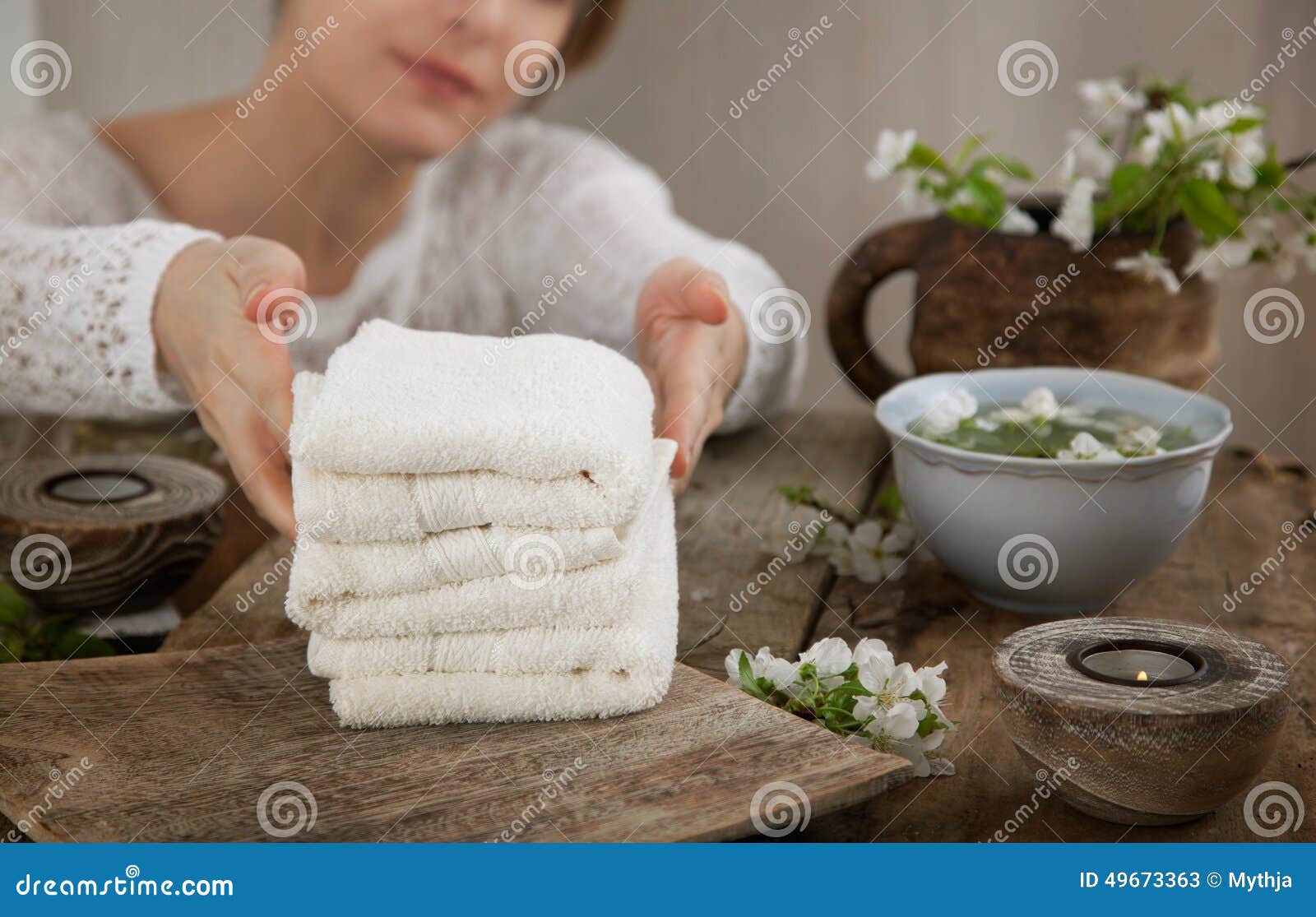 Spa worker stock image. Image of medical, model, fresh - 49673363