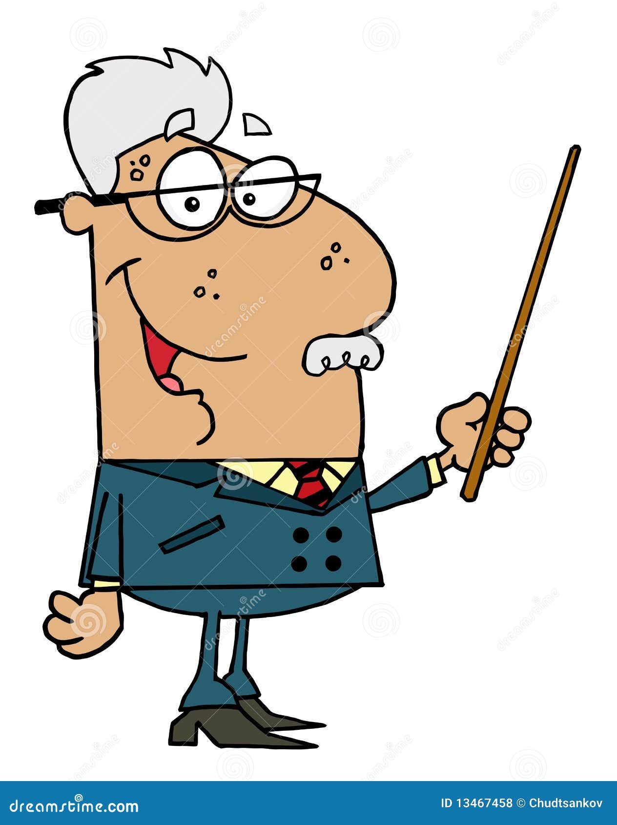 Spaanse Hogere Professor Man Vector Illustratie - Illustration of ...