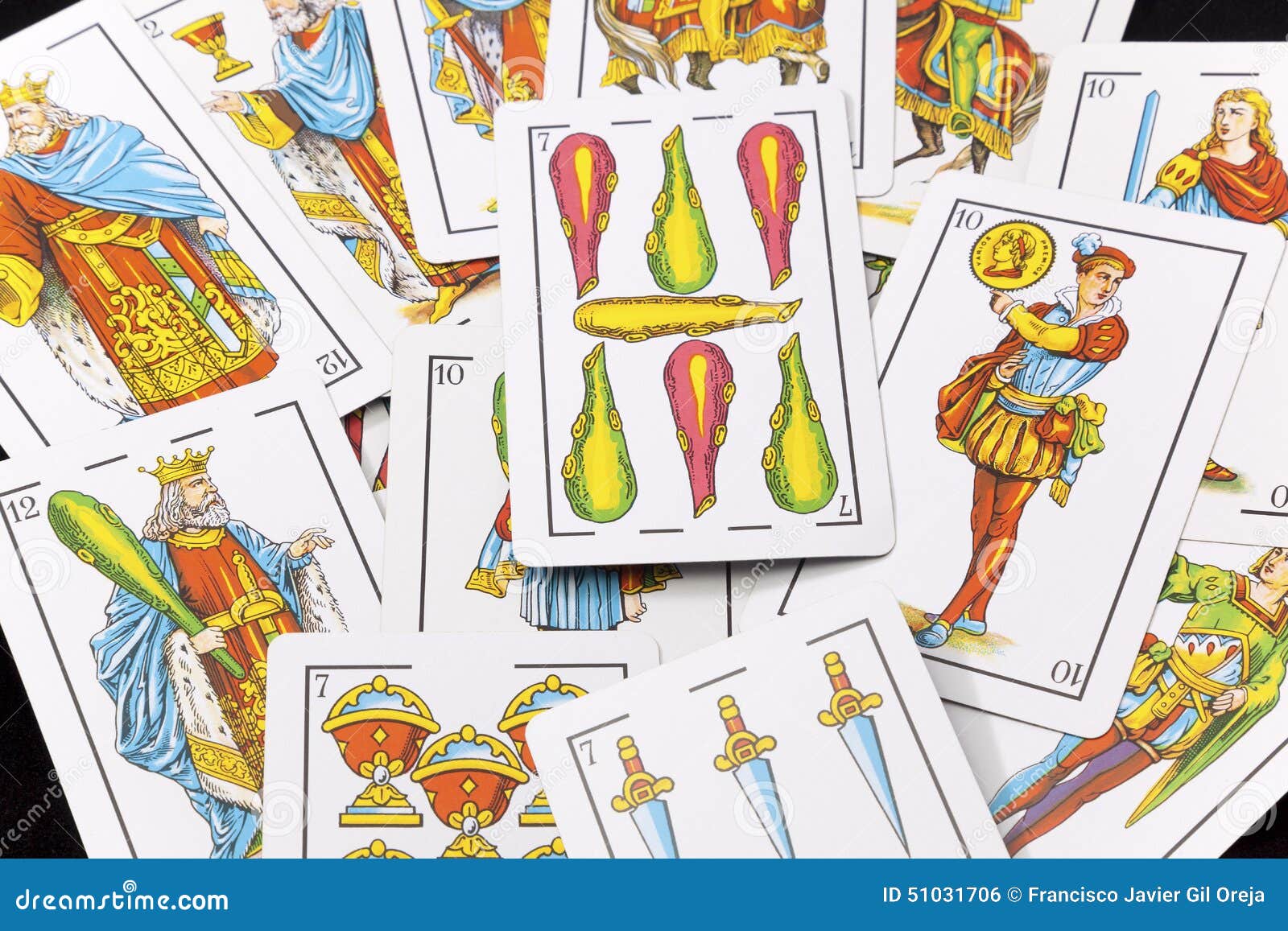 Spaanse kaarten stock foto. Image of clubs, kaarten, spelen - 51031706