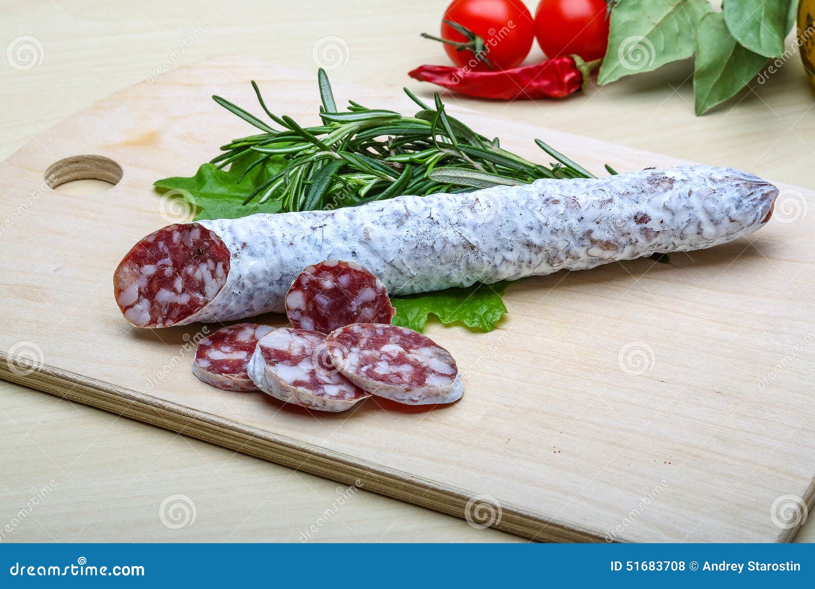 Spaanse worst - fuet stock foto. Image of gesneden, worst - 51683708