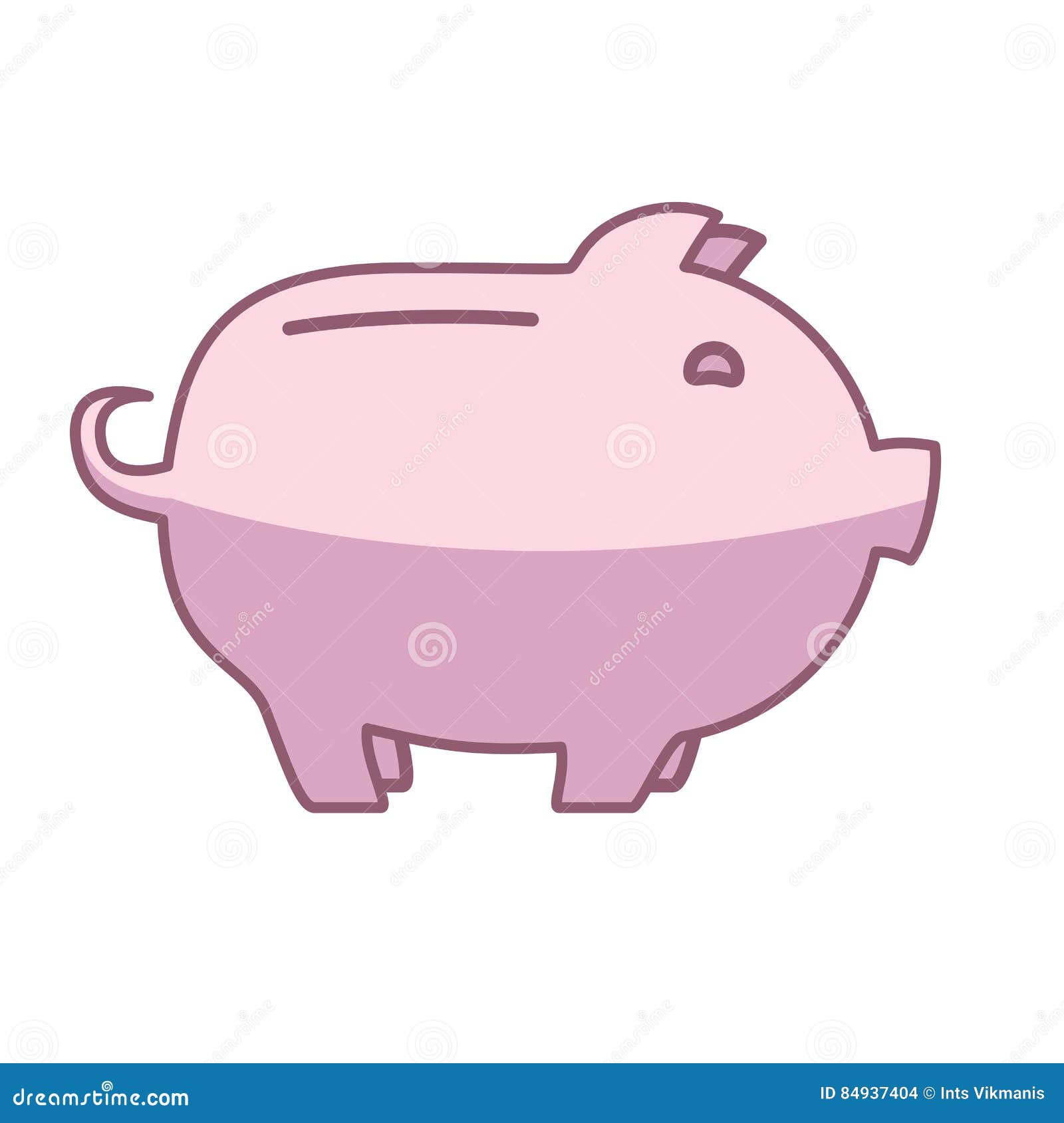 Spaarvarken of Spaarpot vector illustratie. Illustration of illustratie ...