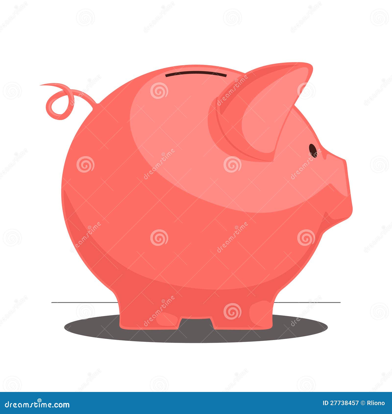 Spaarvarken. Vector Illustratie. Vector Illustratie - Illustration of ...