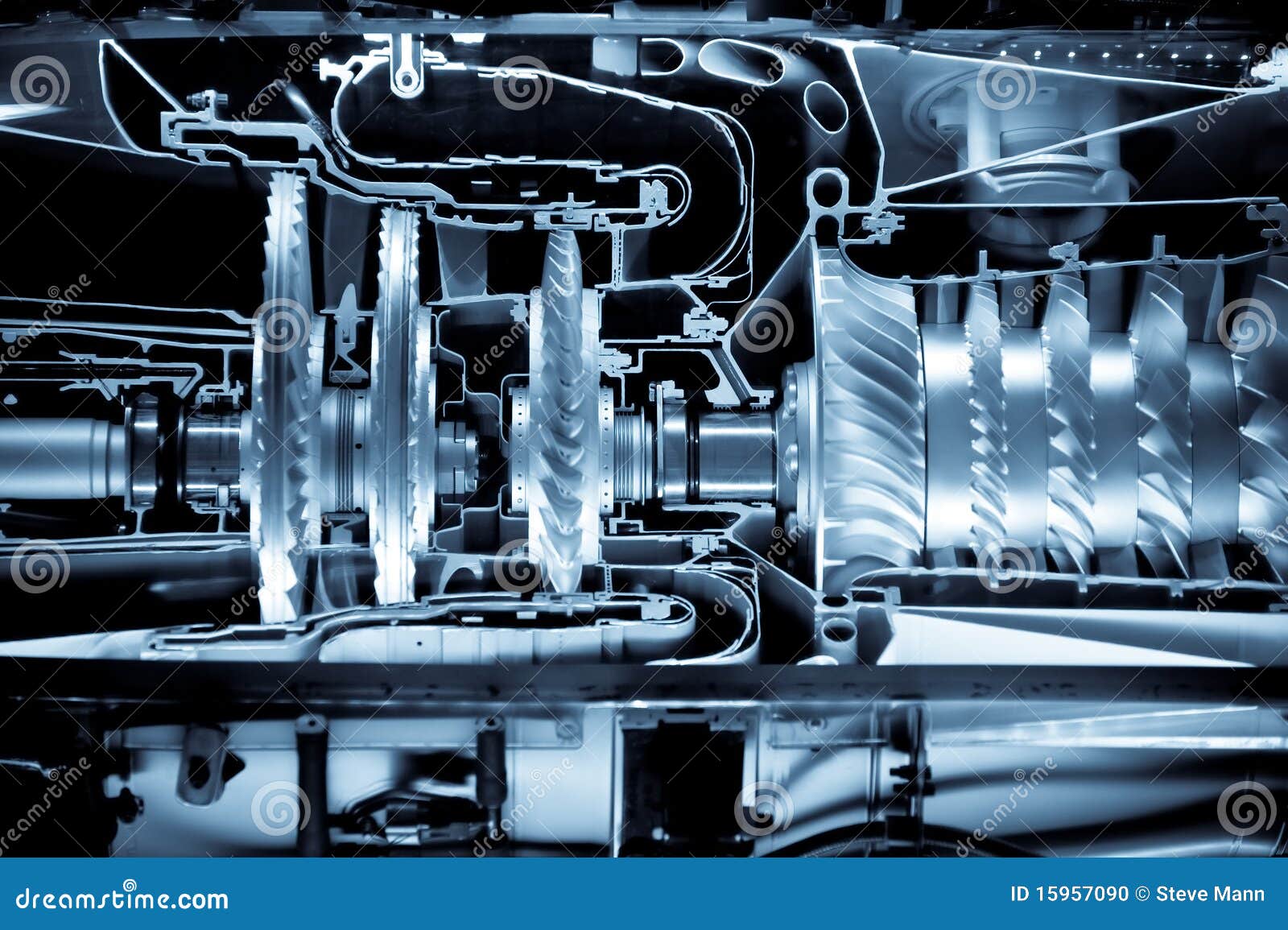 Spaccato Del Motore a Propulsione Fotografia Stock - Immagine di ...