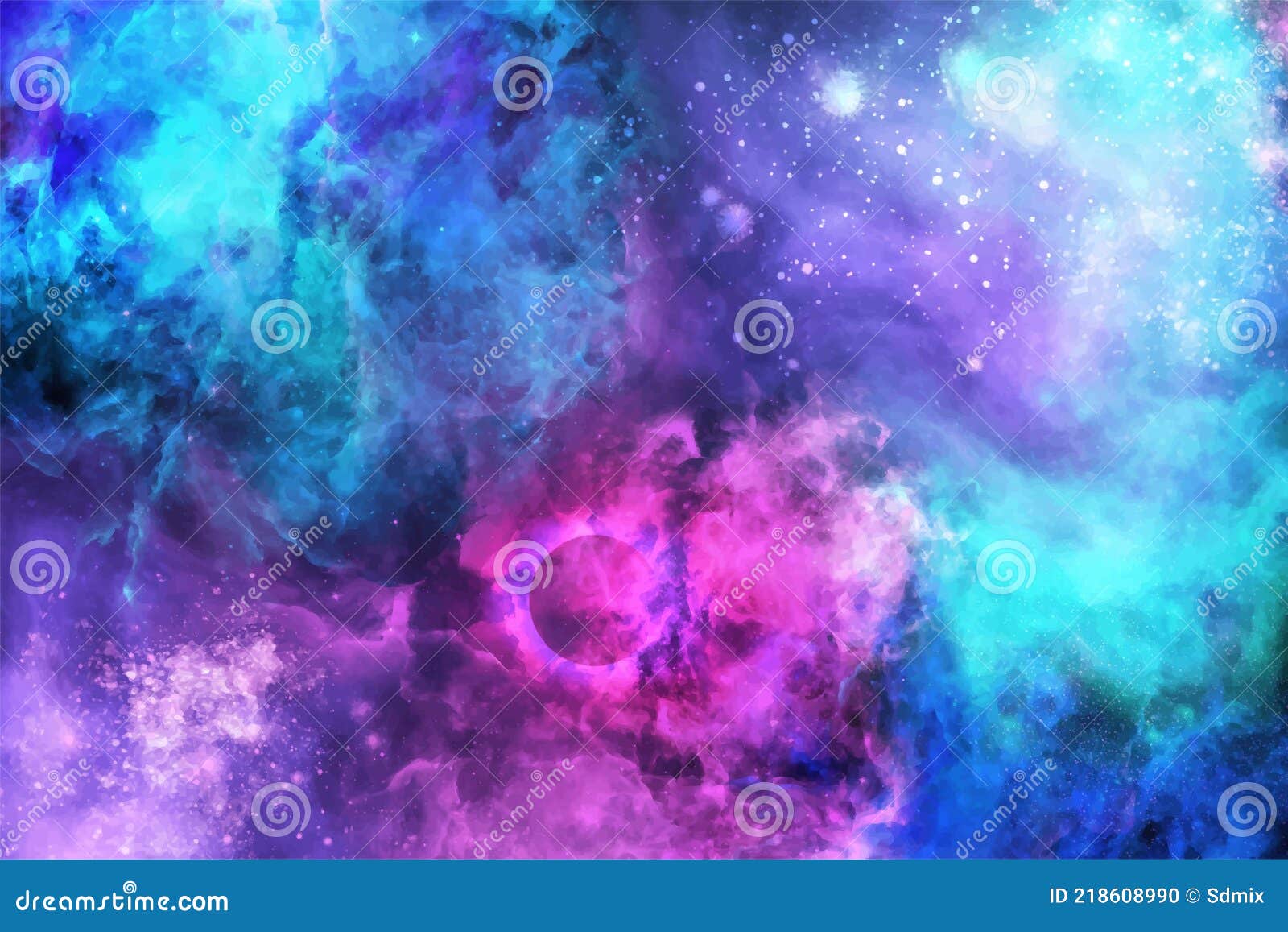 Space Abstract Galaxy Background Design. Vector Illustration. Stock ...