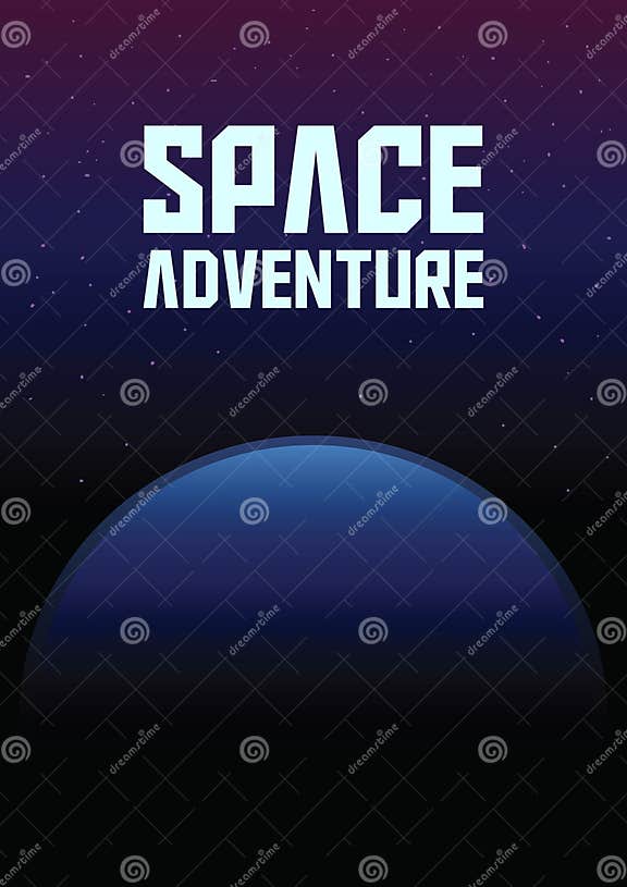 Space Adventure Abstract Background Stock Vector - Illustration of ...