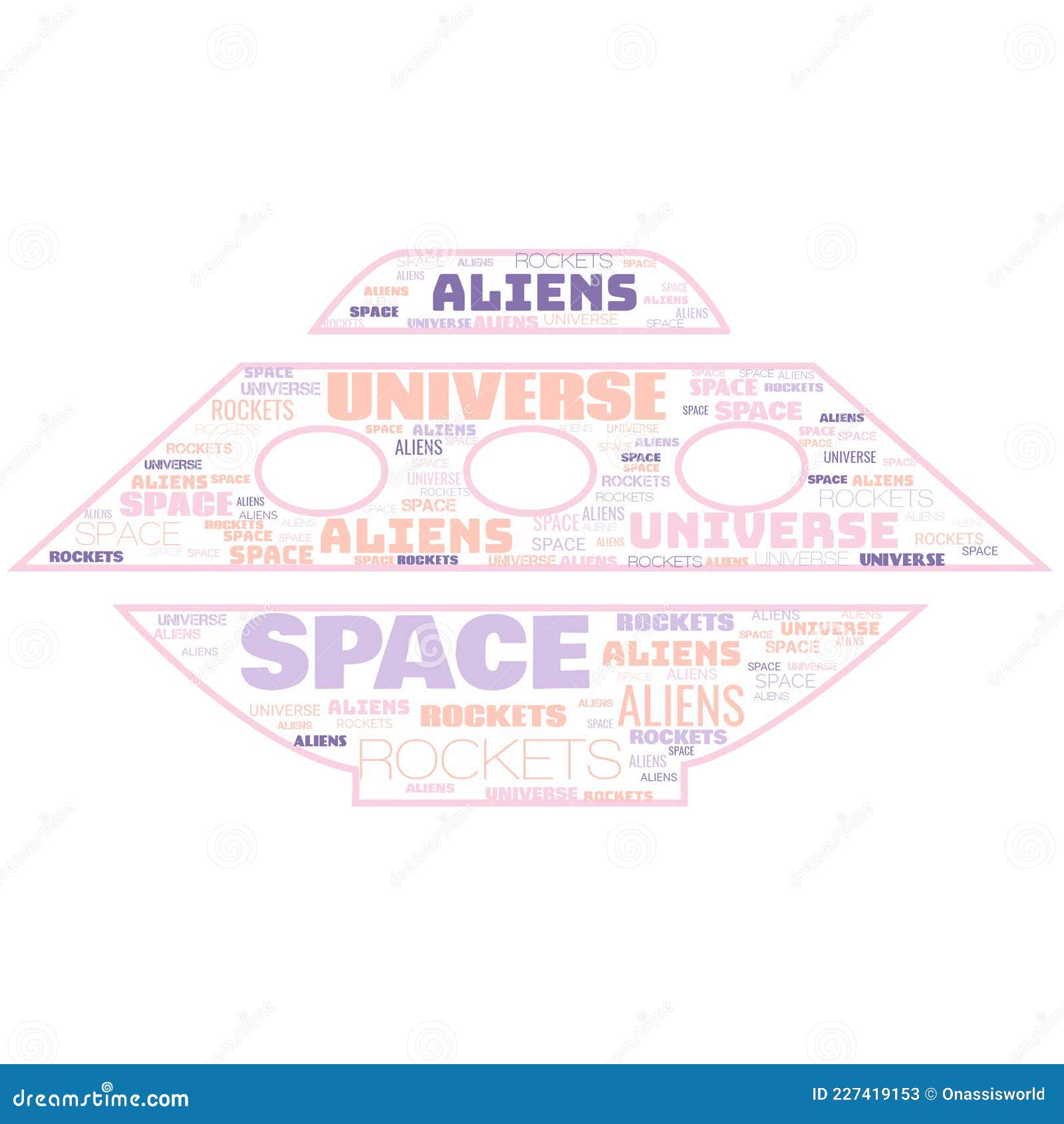 Space Aliens Universe Text Abstract Stock Illustration - Illustration ...