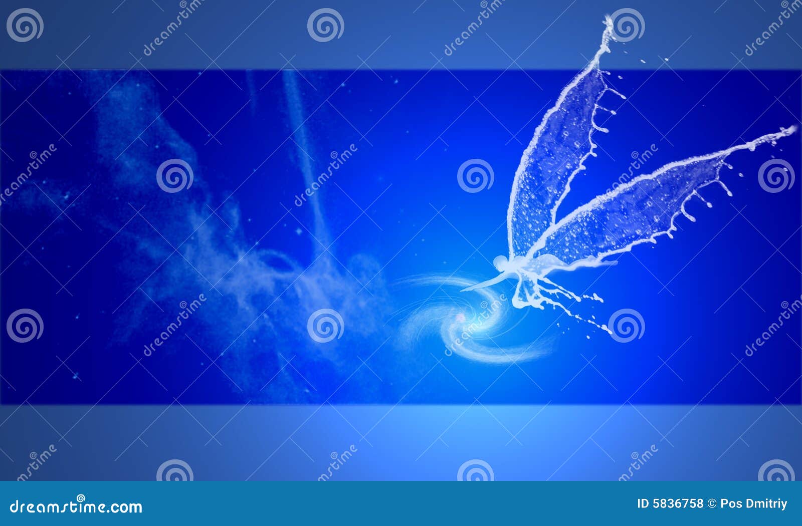 Space angel stock illustration. Illustration of night - 5836758