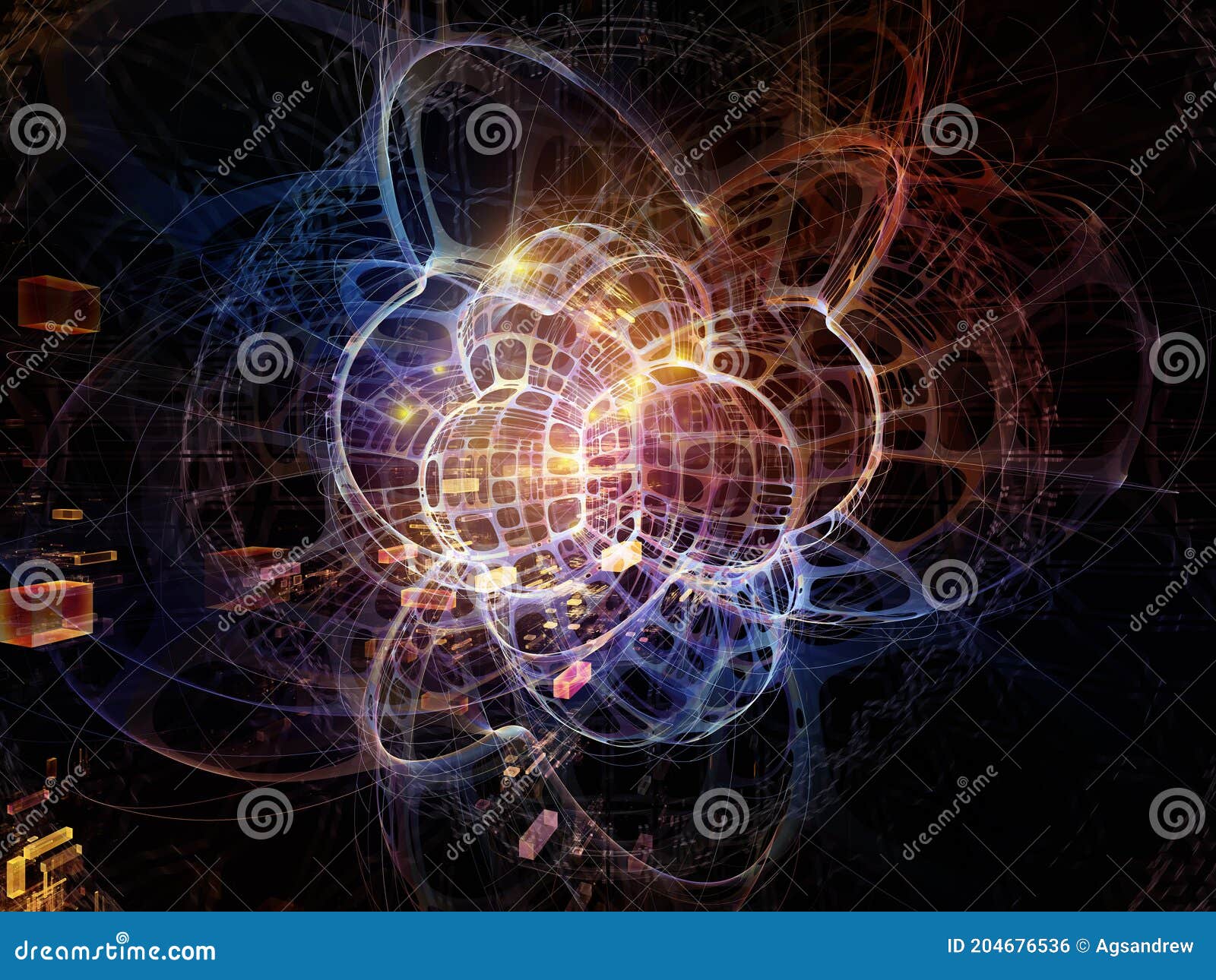 Space Anomaly stock illustration. Illustration of rendering - 204676536