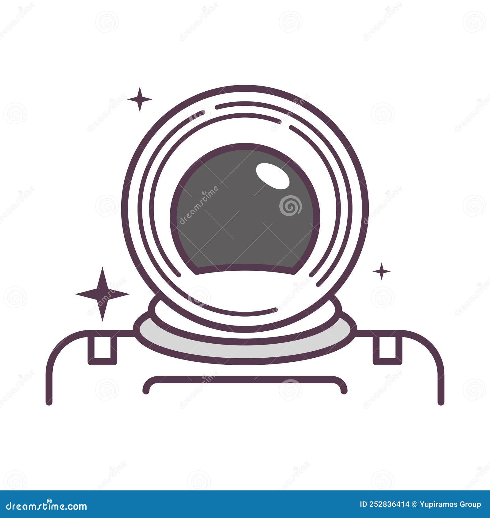 Space astronaut icon stock illustration. Illustration of spaceman ...