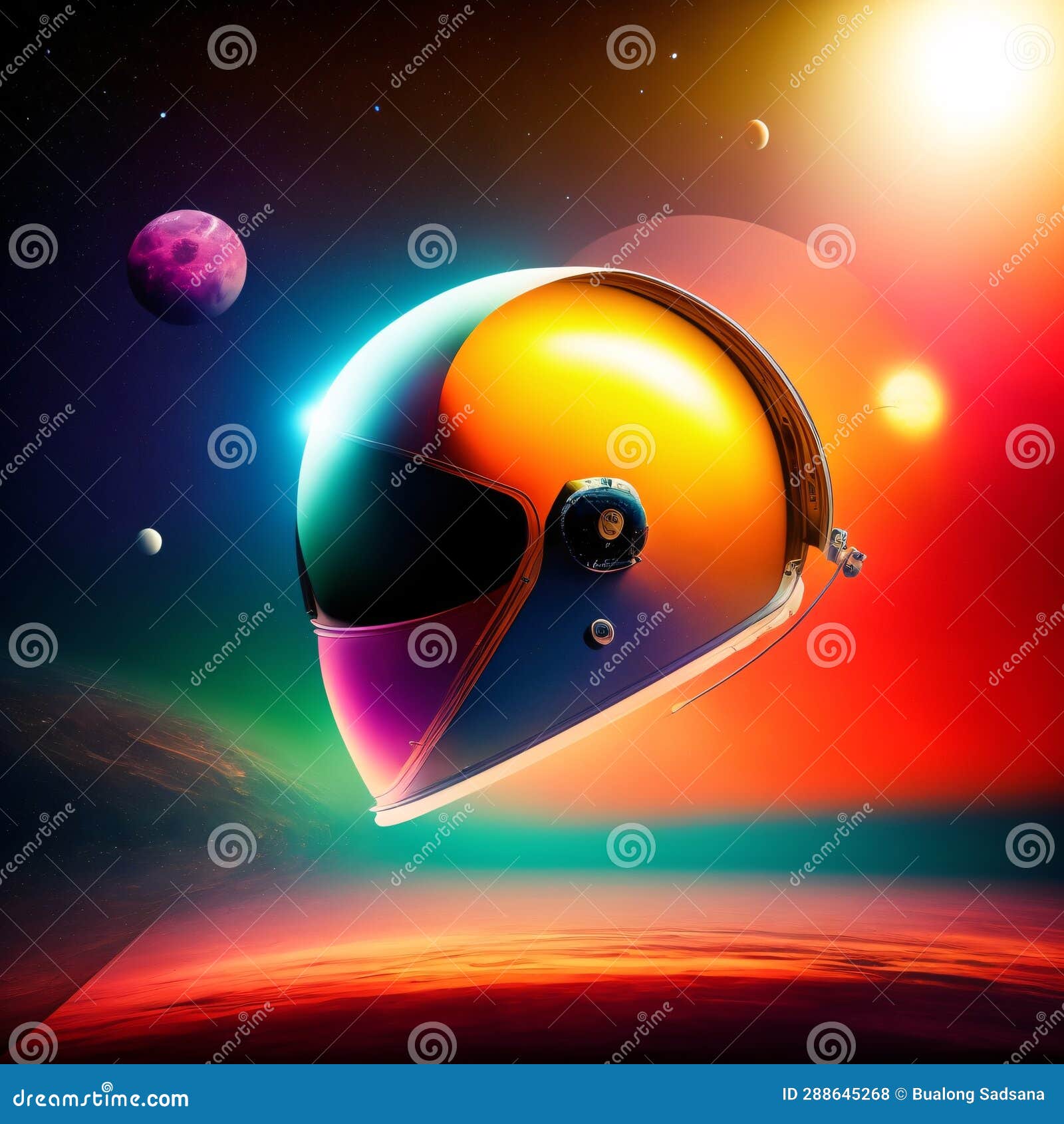 A Space Astronaut Sitting Inside a Space Rocket. Side Profile Stock ...