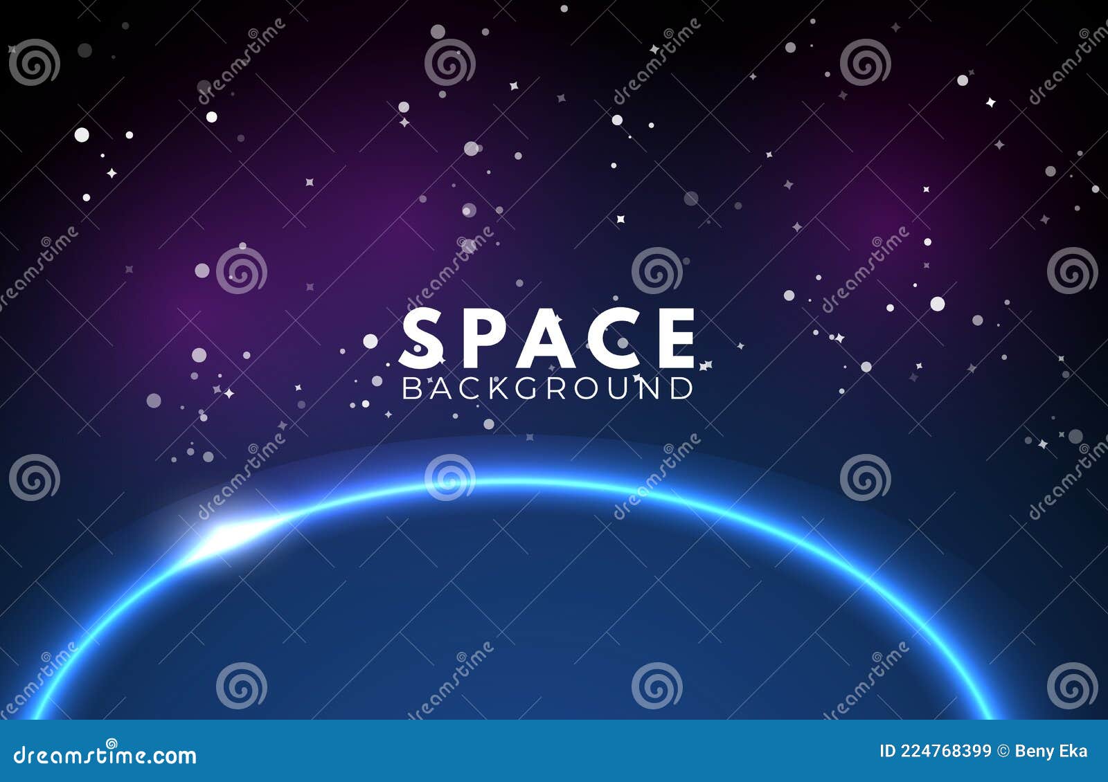Space Background with Abstract Shape and Planets with Gradient Color ...