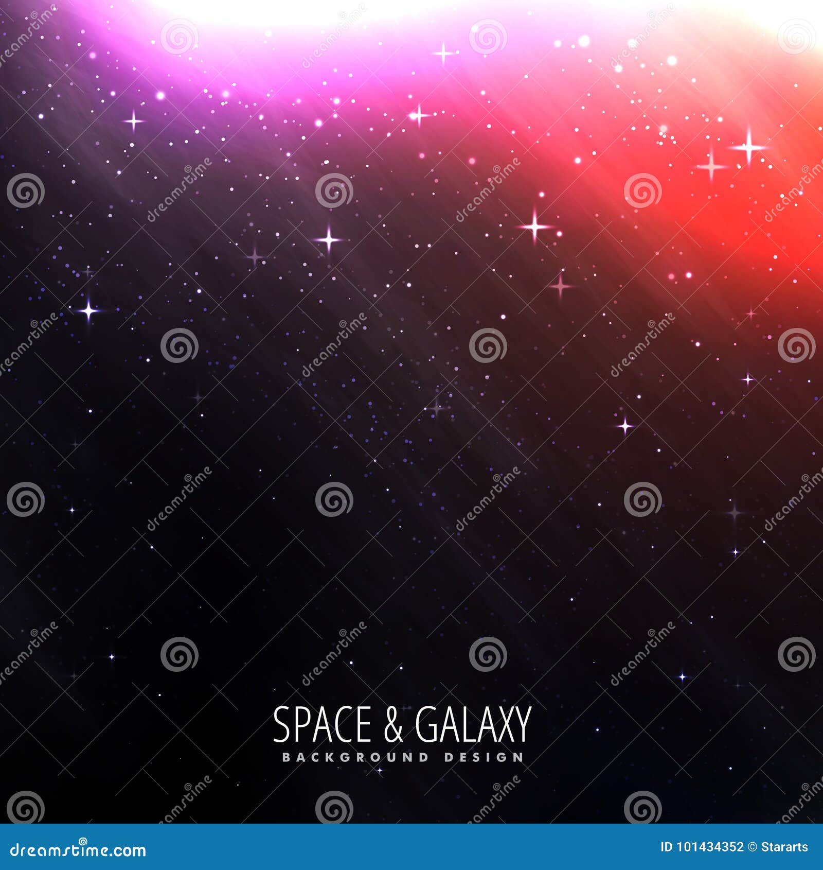 Space Background with Bright Starlight Stock Vector - Illustration of ...