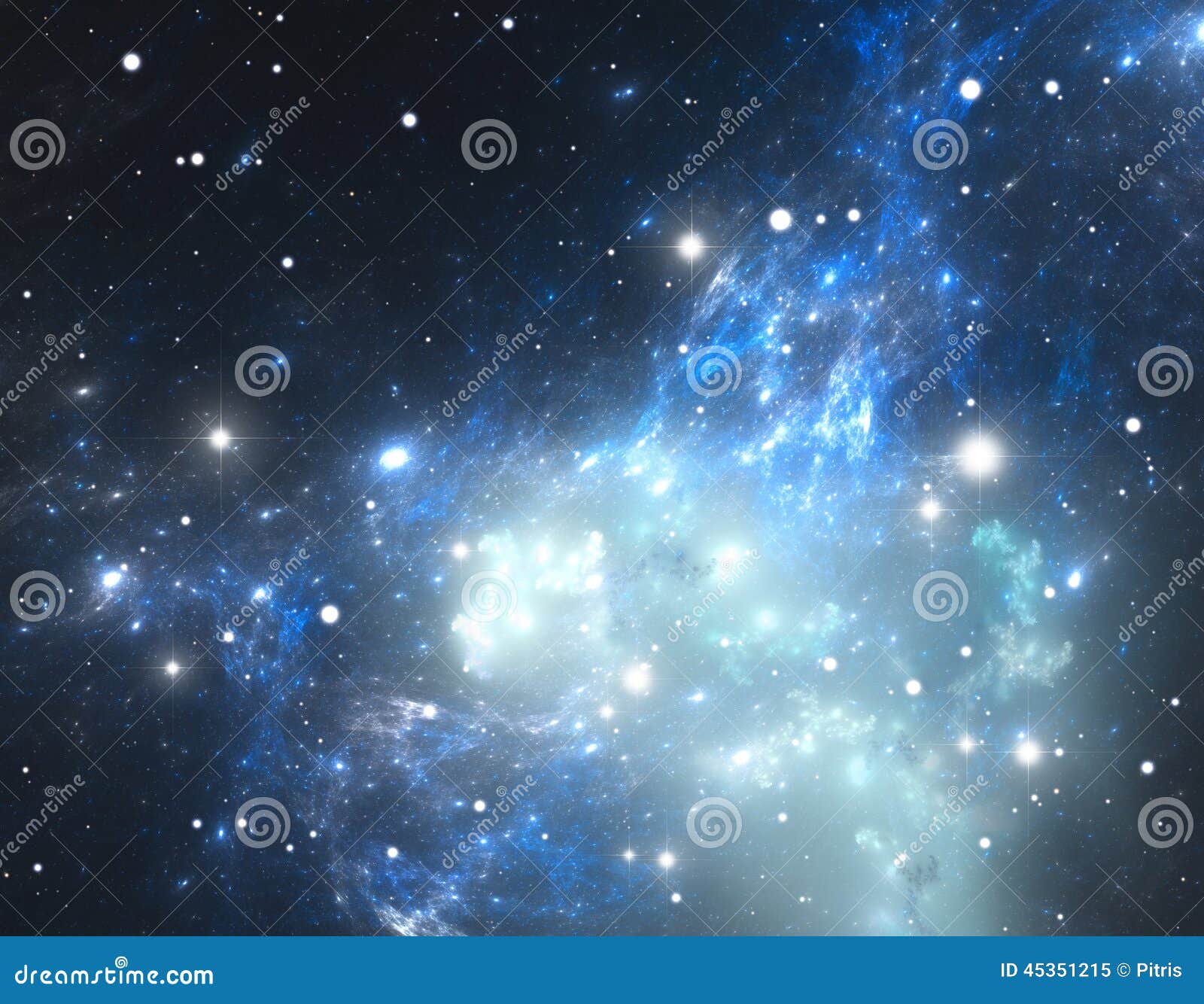 Space Background Filled With Nebulae And Stars Stock Illustration ... Space Background Filled With Nebulae And Stars Stock Illustration ...