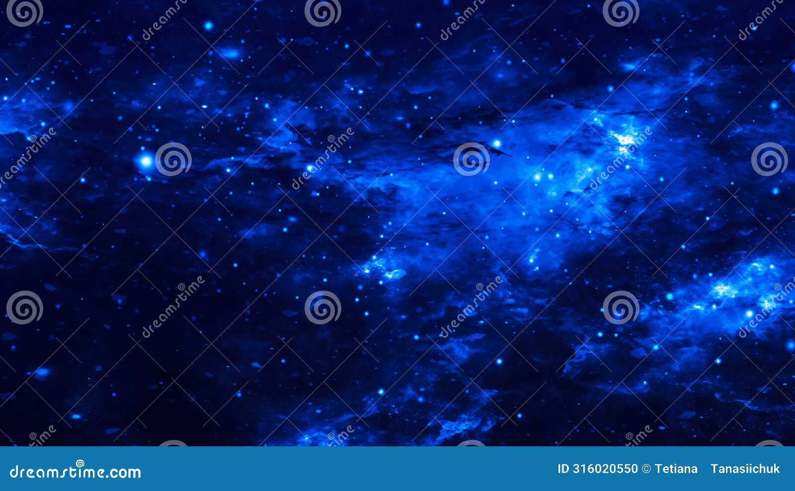 Space Background. Flight in Space with Simulation of Galaxies and ...