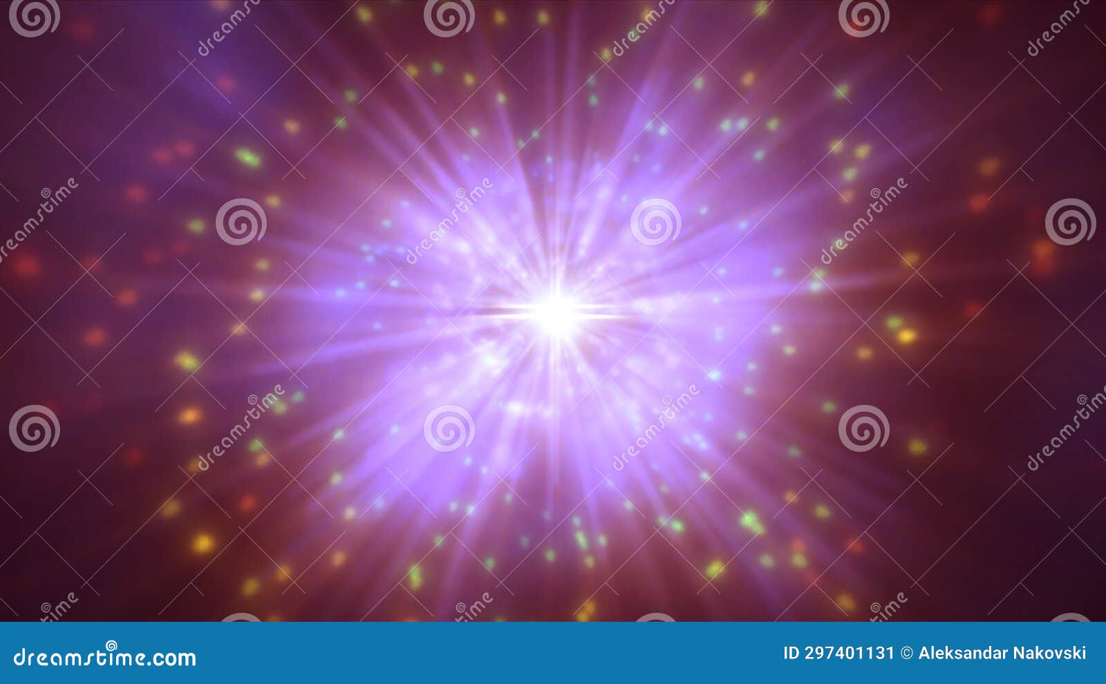 Space Background. Realistic Colorful Cosmos Stock Illustration ...