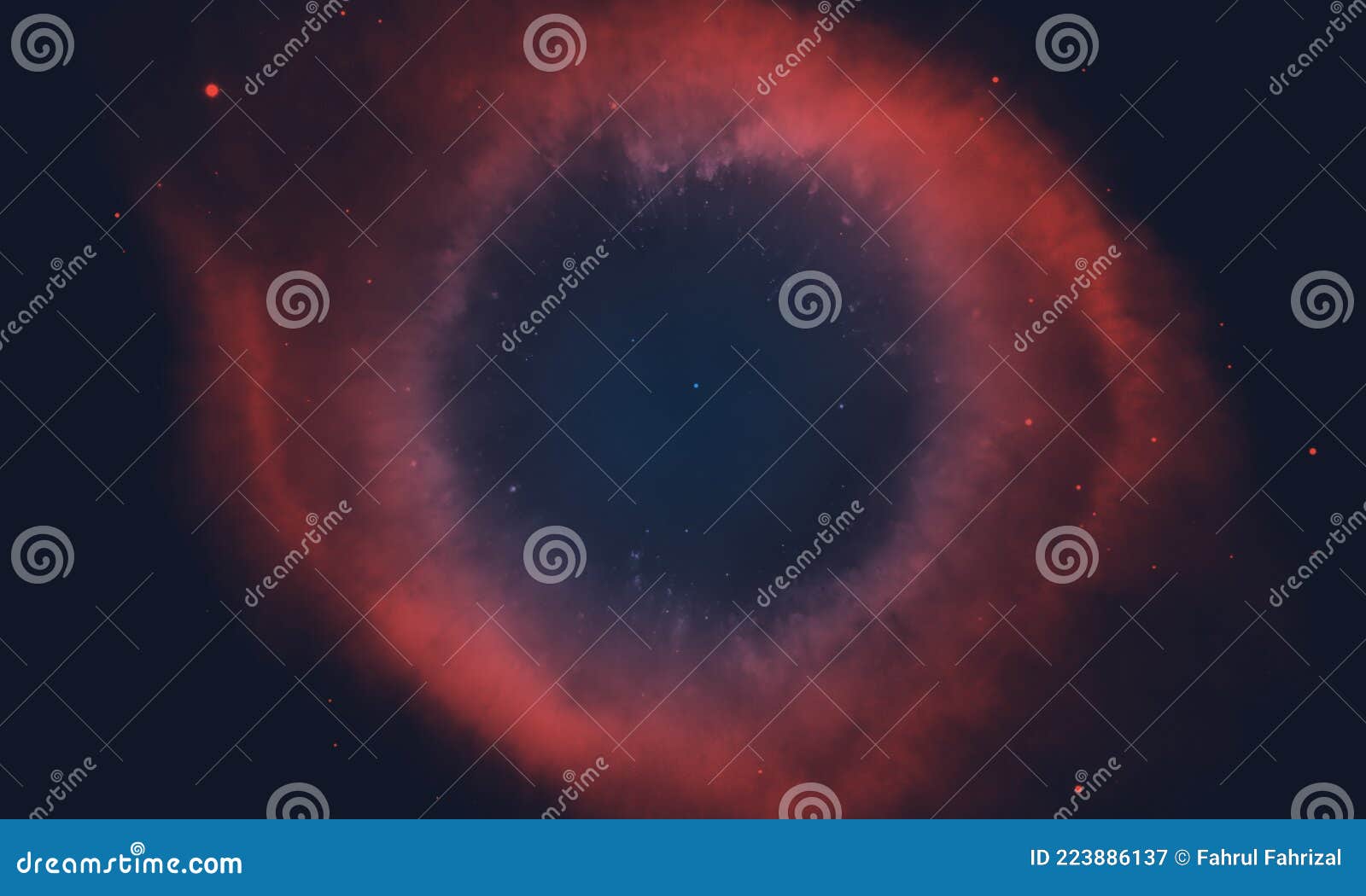 Space Background with Realistic Nebula and Galaxy Stock Illustration ...