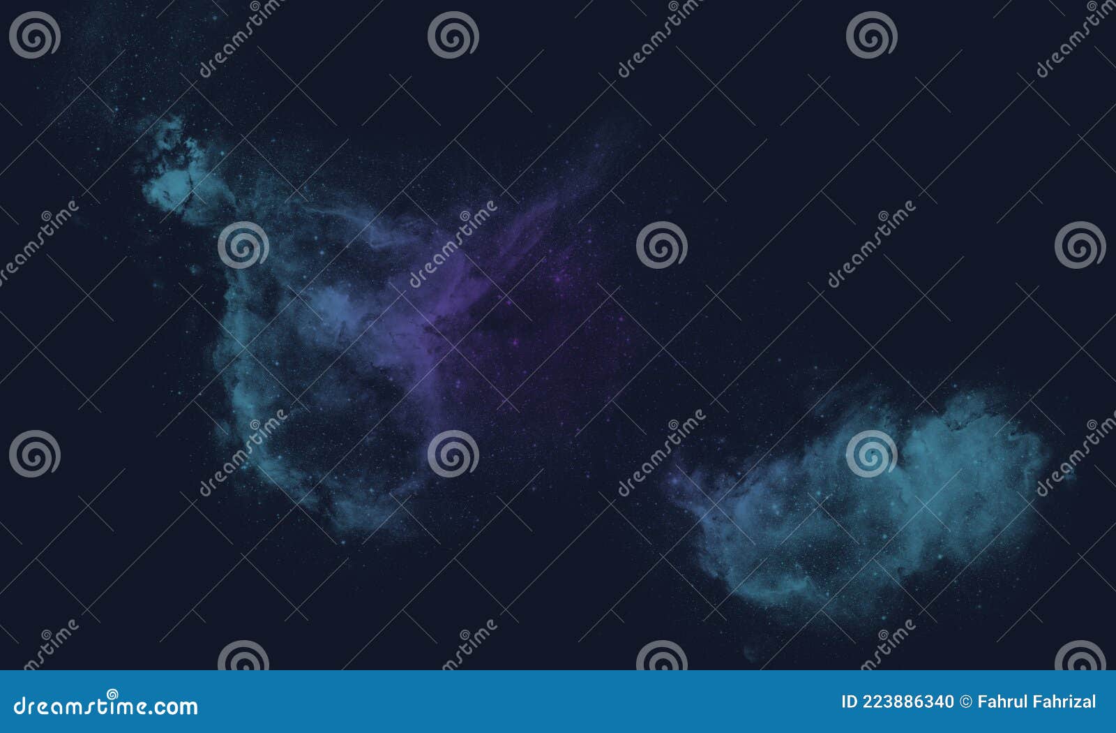 Space Background with Realistic Nebula and Galaxy Stock Illustration ...
