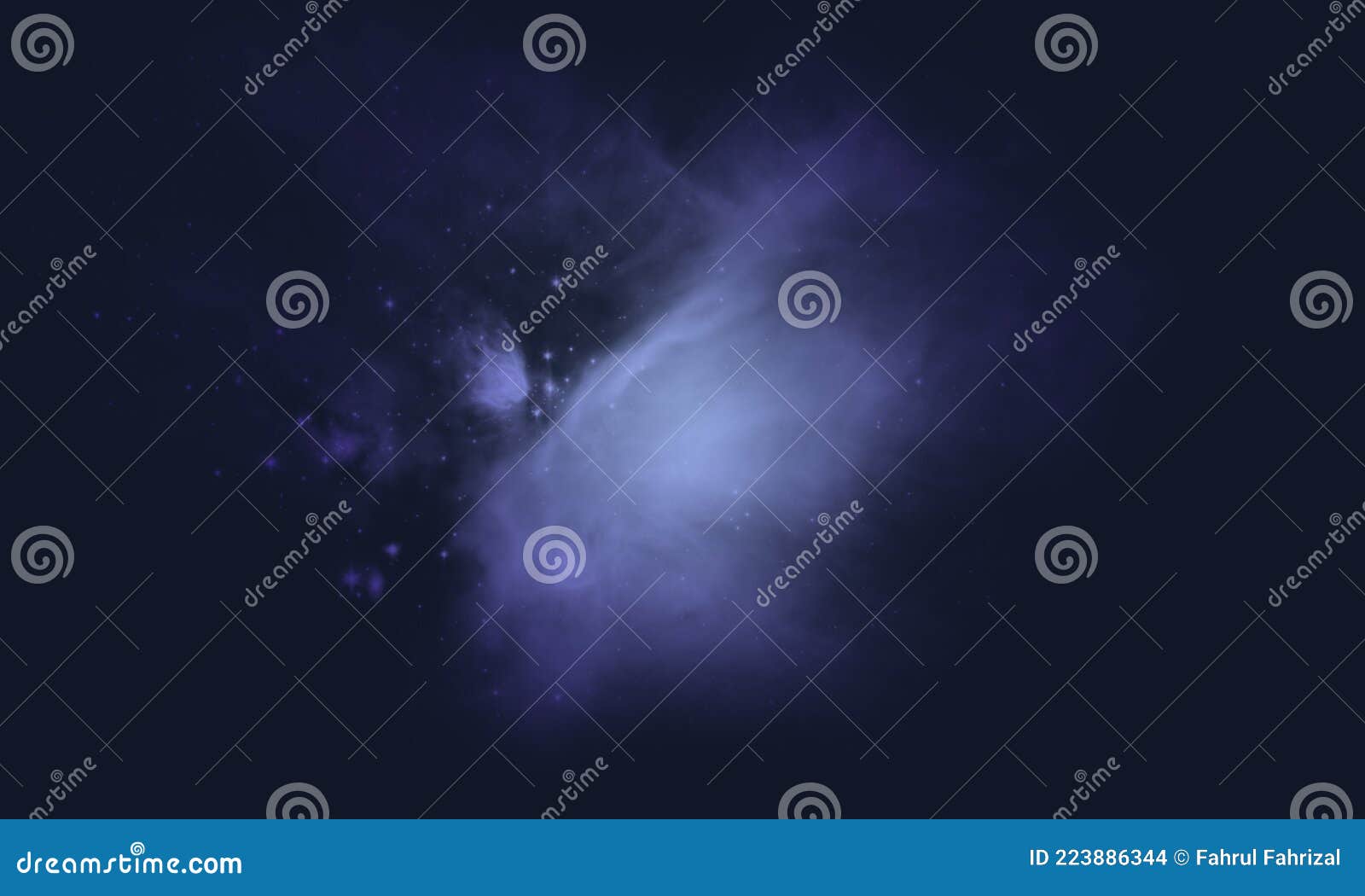 Space Background with Realistic Nebula and Galaxy Stock Illustration ...