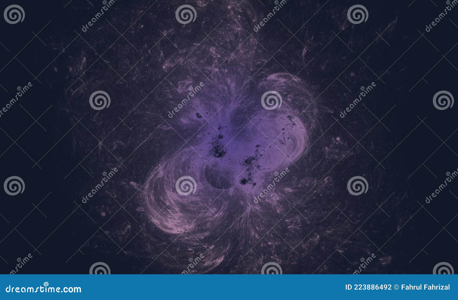 Space Background with Realistic Nebula and Galaxy Stock Illustration ...