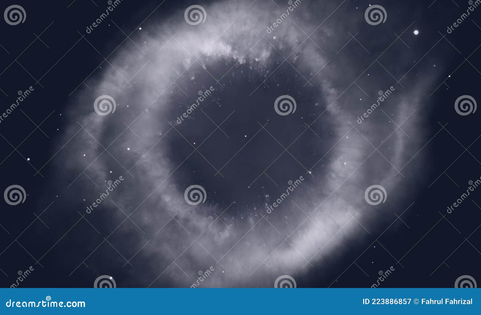 Space Background with Realistic Nebula and Galaxy Stock Illustration ...