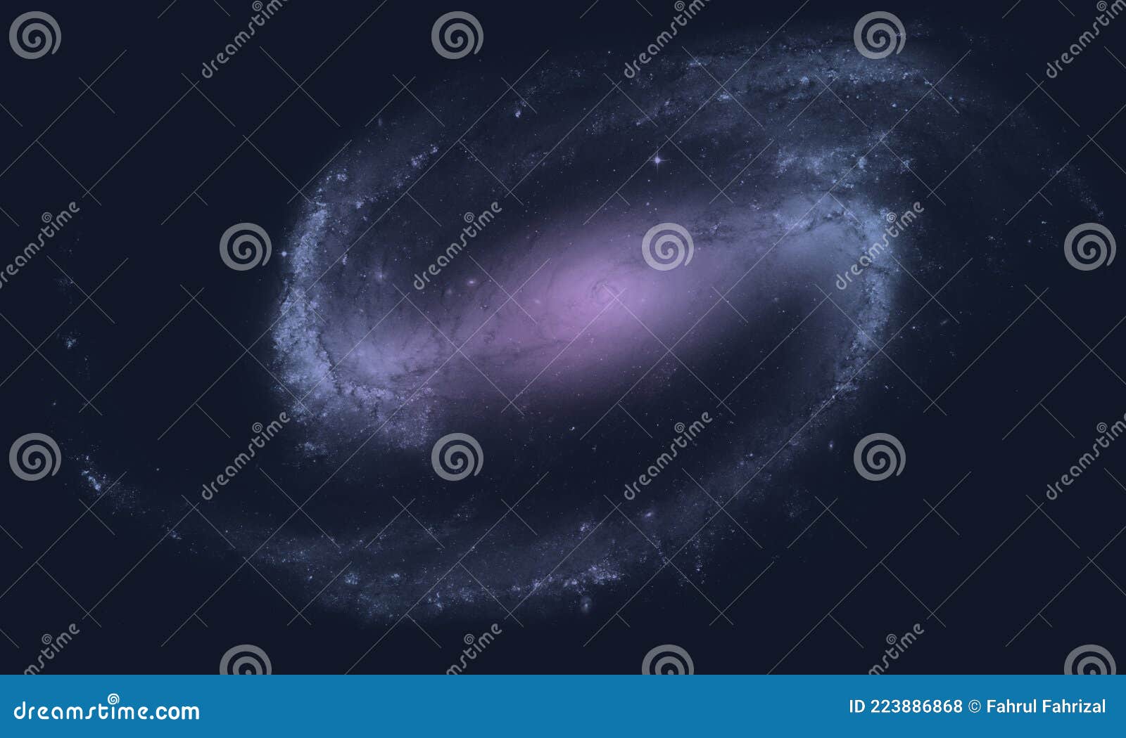 Space Background with Realistic Nebula and Galaxy Stock Illustration ...