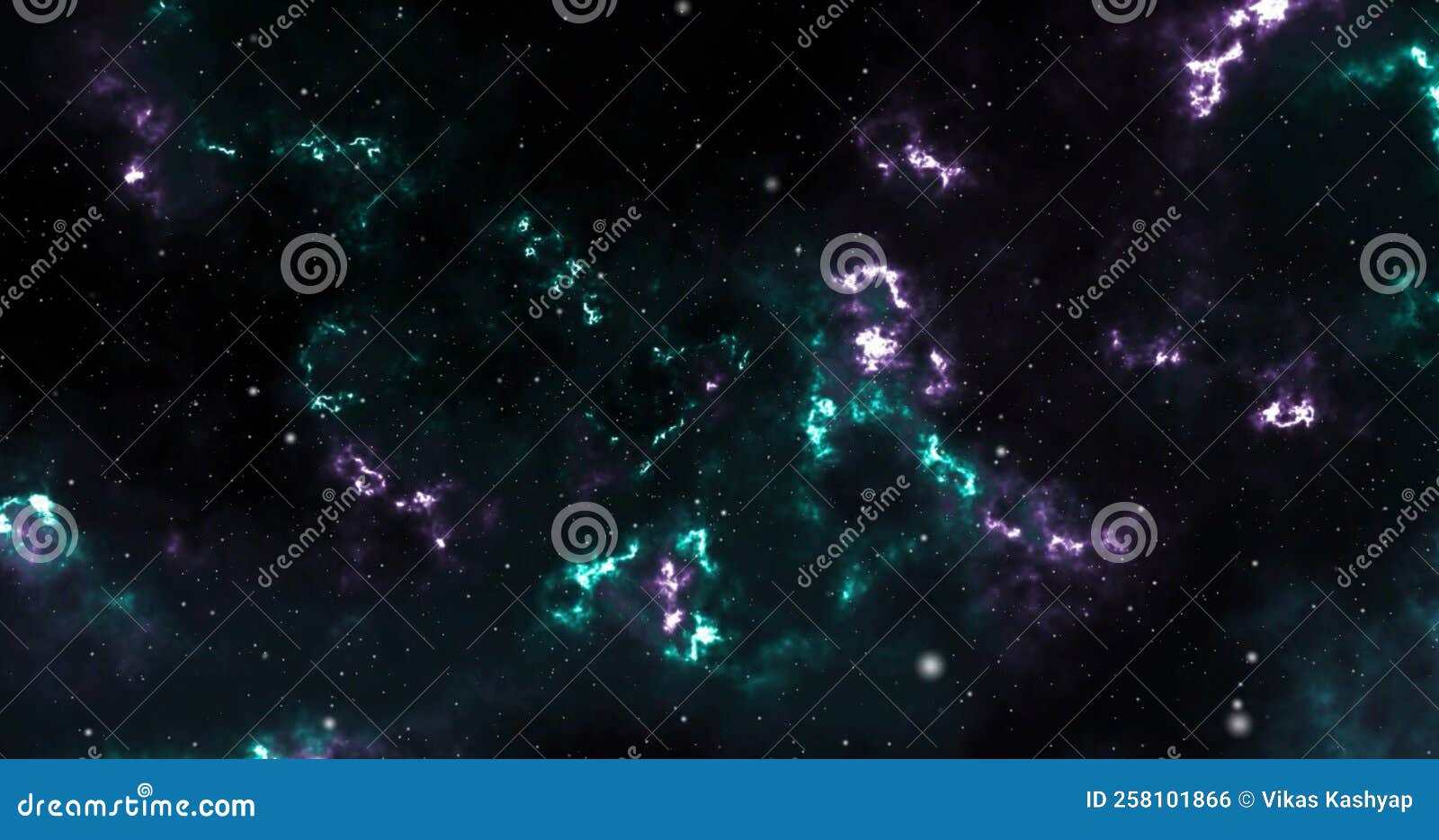 Space Background with Realistic Nebula and Shining Stars. Stock ...