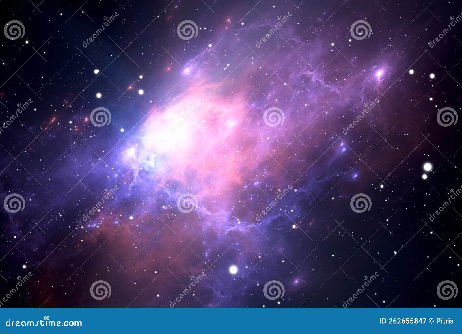 Space Background with Star Field and Nebula, for Use with Projects on ...