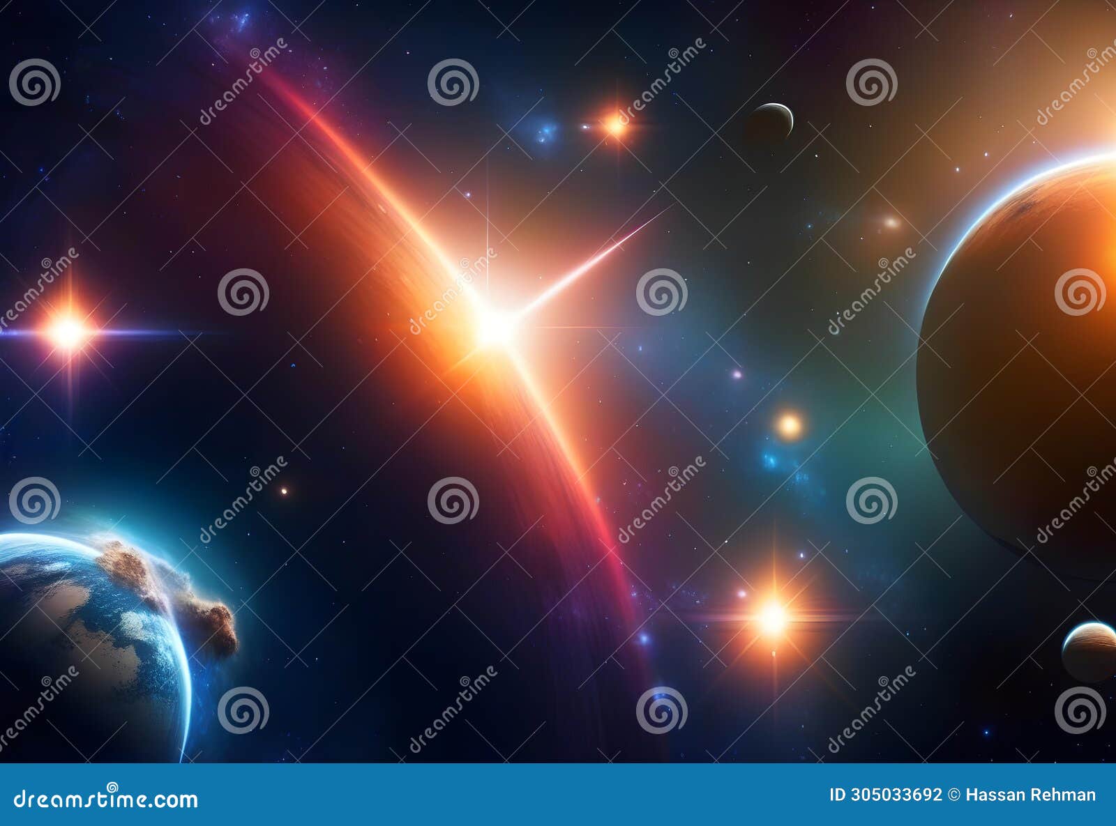 Space Background with Star Field. Science Fiction Wallpaper Stock ...