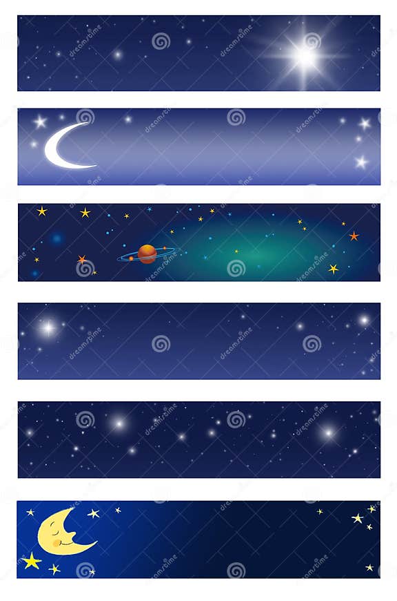 Space banners stock illustration. Illustration of astronomy - 14392446